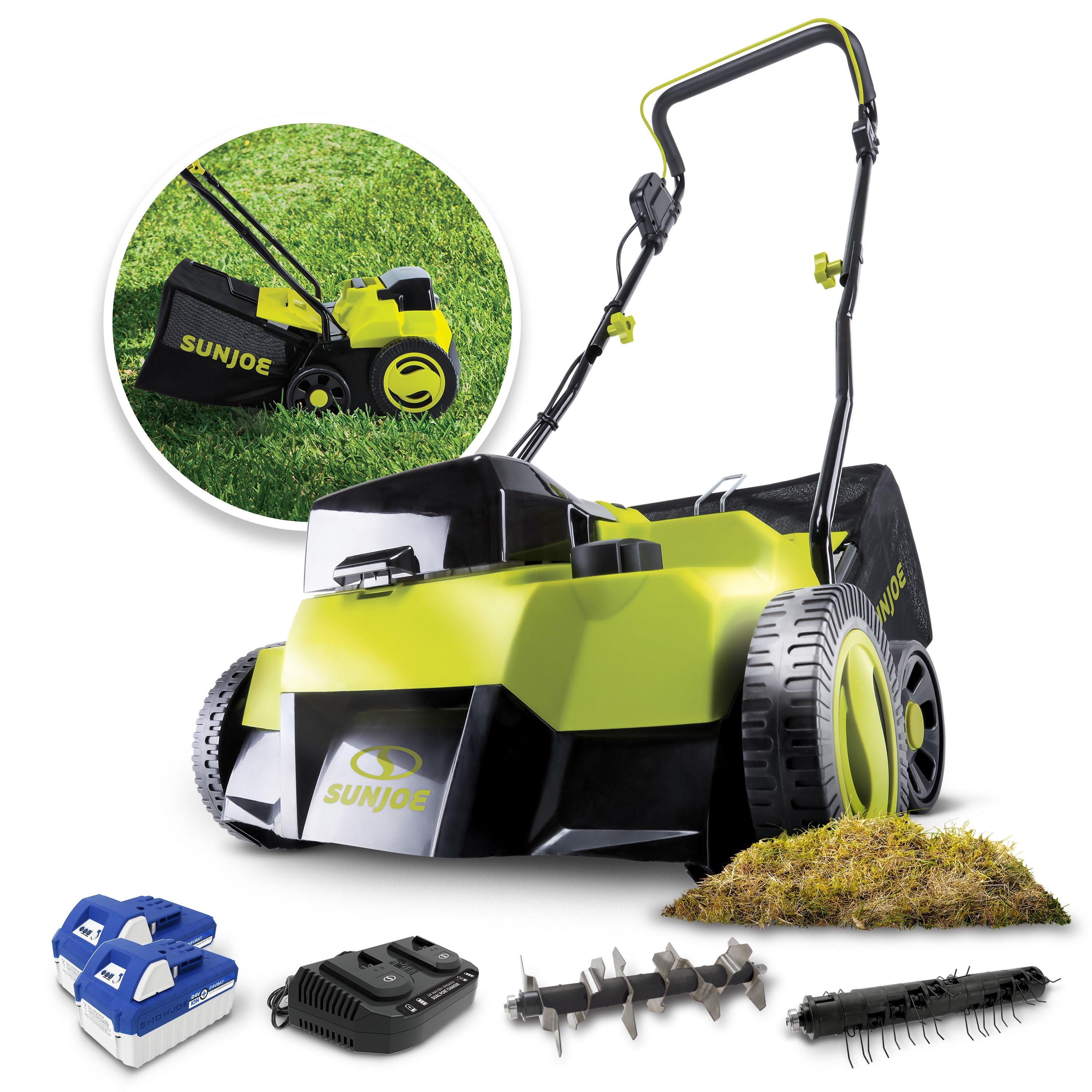 Garden Scarifier, 2-in-1 13INCH Dethatcher Scarifier,12 Amp Electric ...