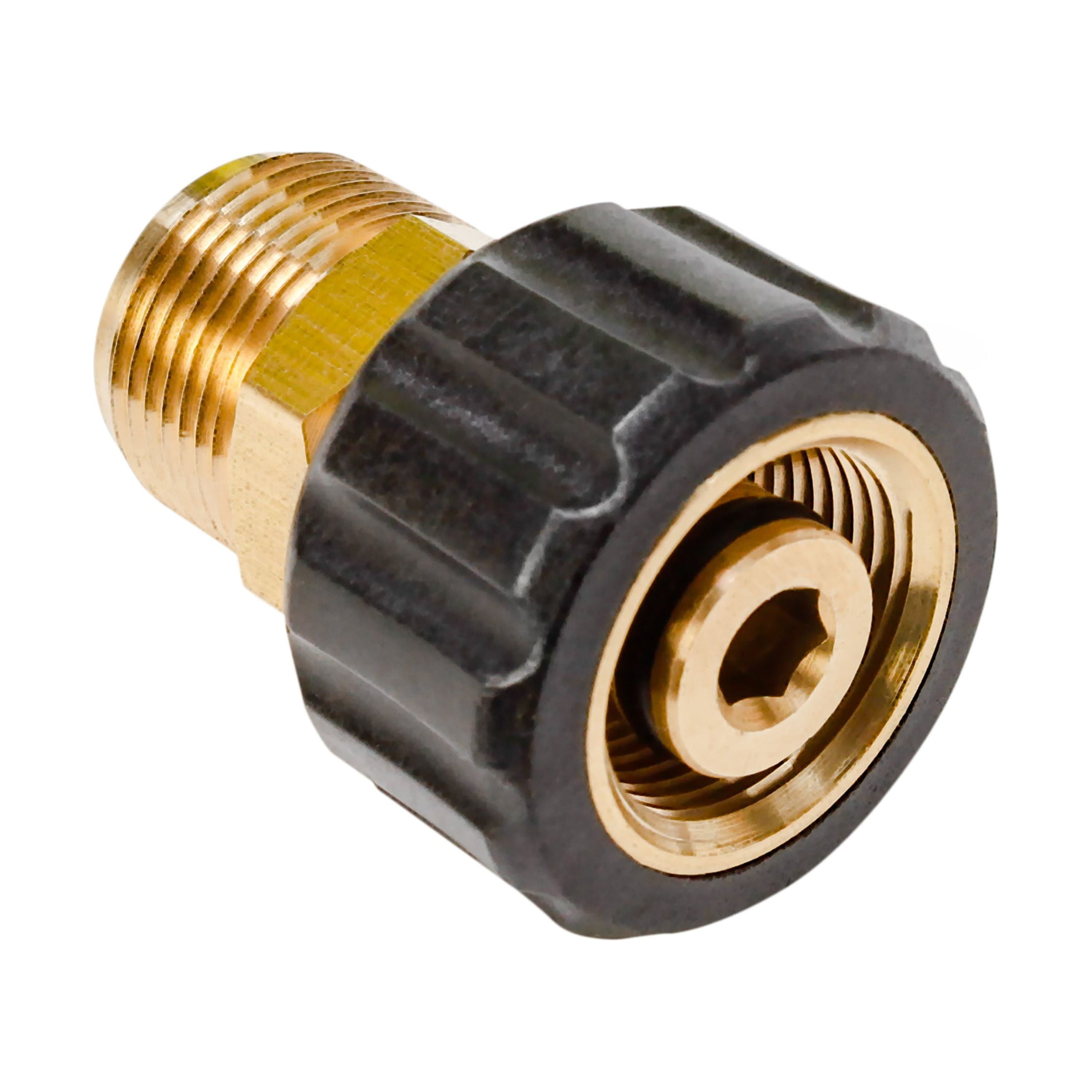 Sun Joe 14mm M22 Male to 15mm M22 Female High Pressure Hose Adapter ...