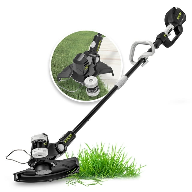 Sun Joe 24V Cordless 12-inch String Trimmer, Multi-Angle Head, Tool ...