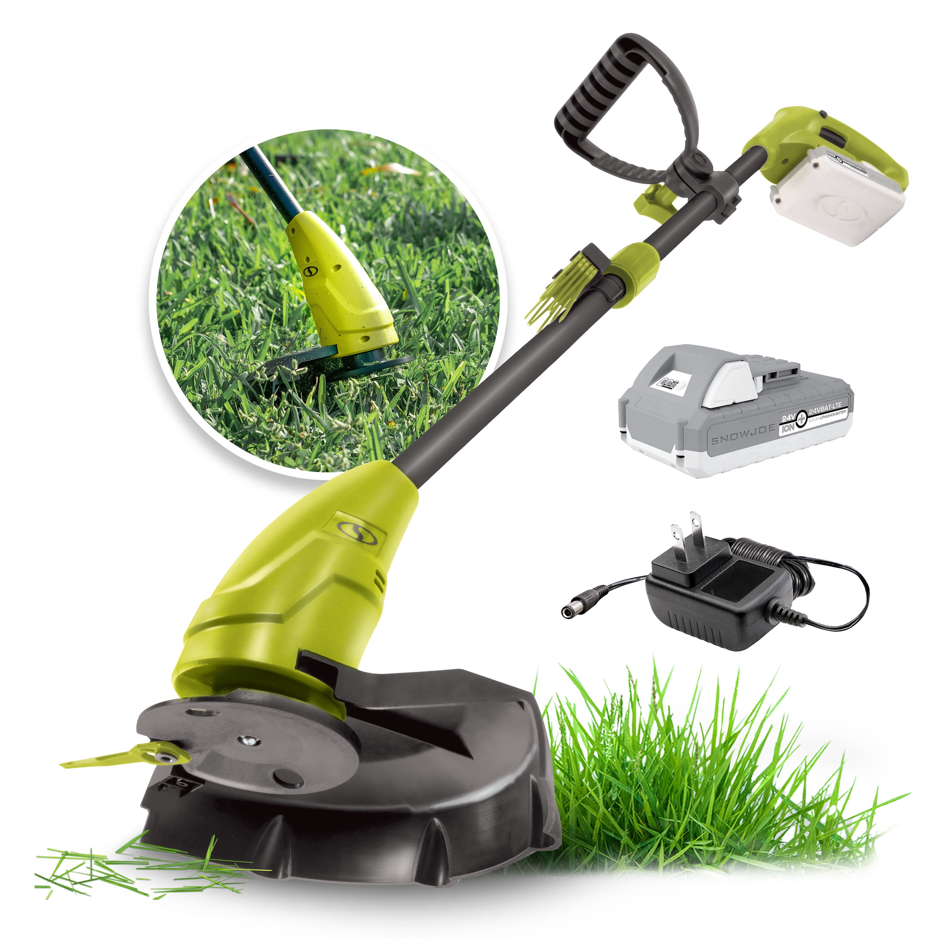 Brandclub - Sun Joe 24V Cordless Lightweight 10-inch Stringless Grass ...
