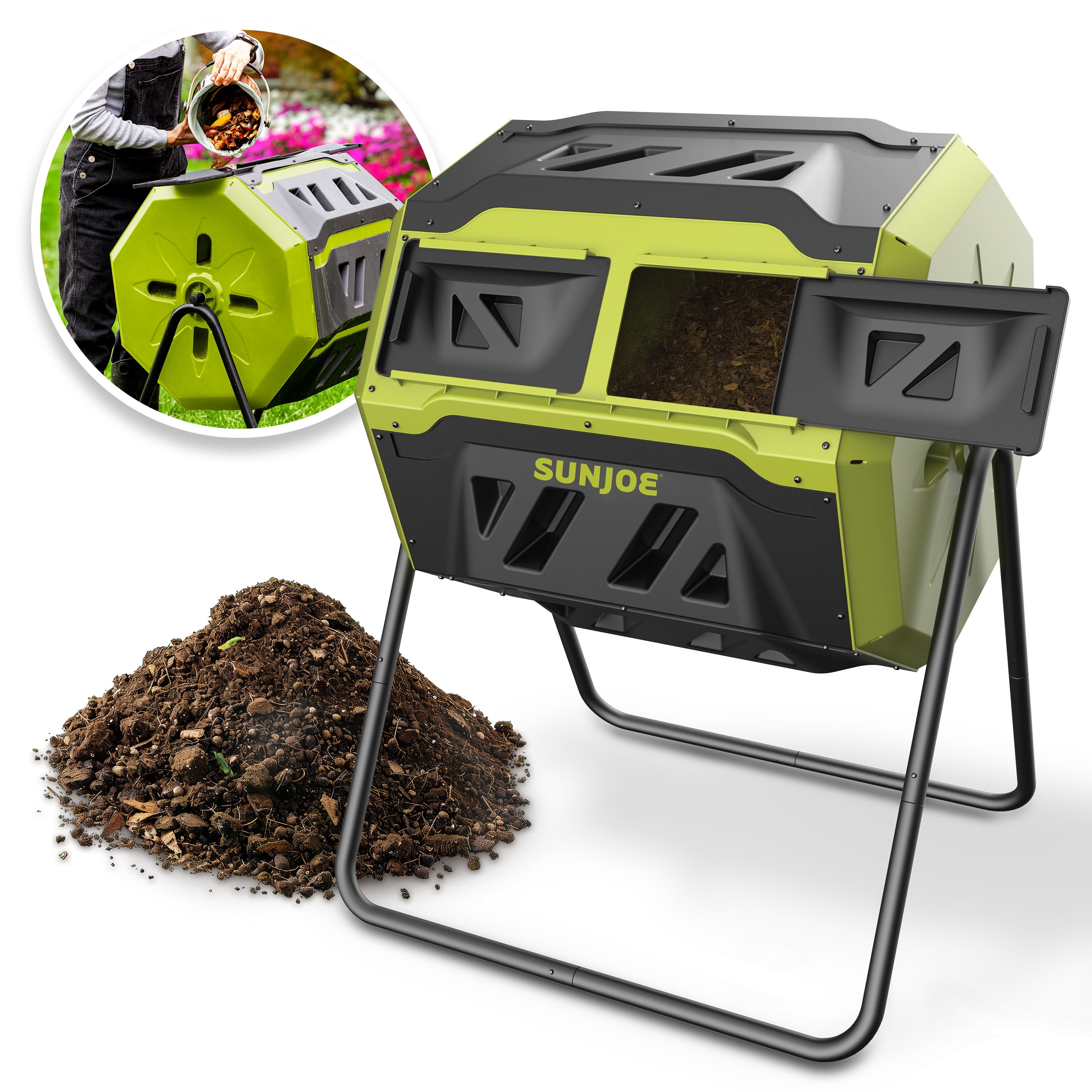 KoolScapes Two-Wheeled Tumbling Composter 50 Gallon / 190L - Walmart.com
