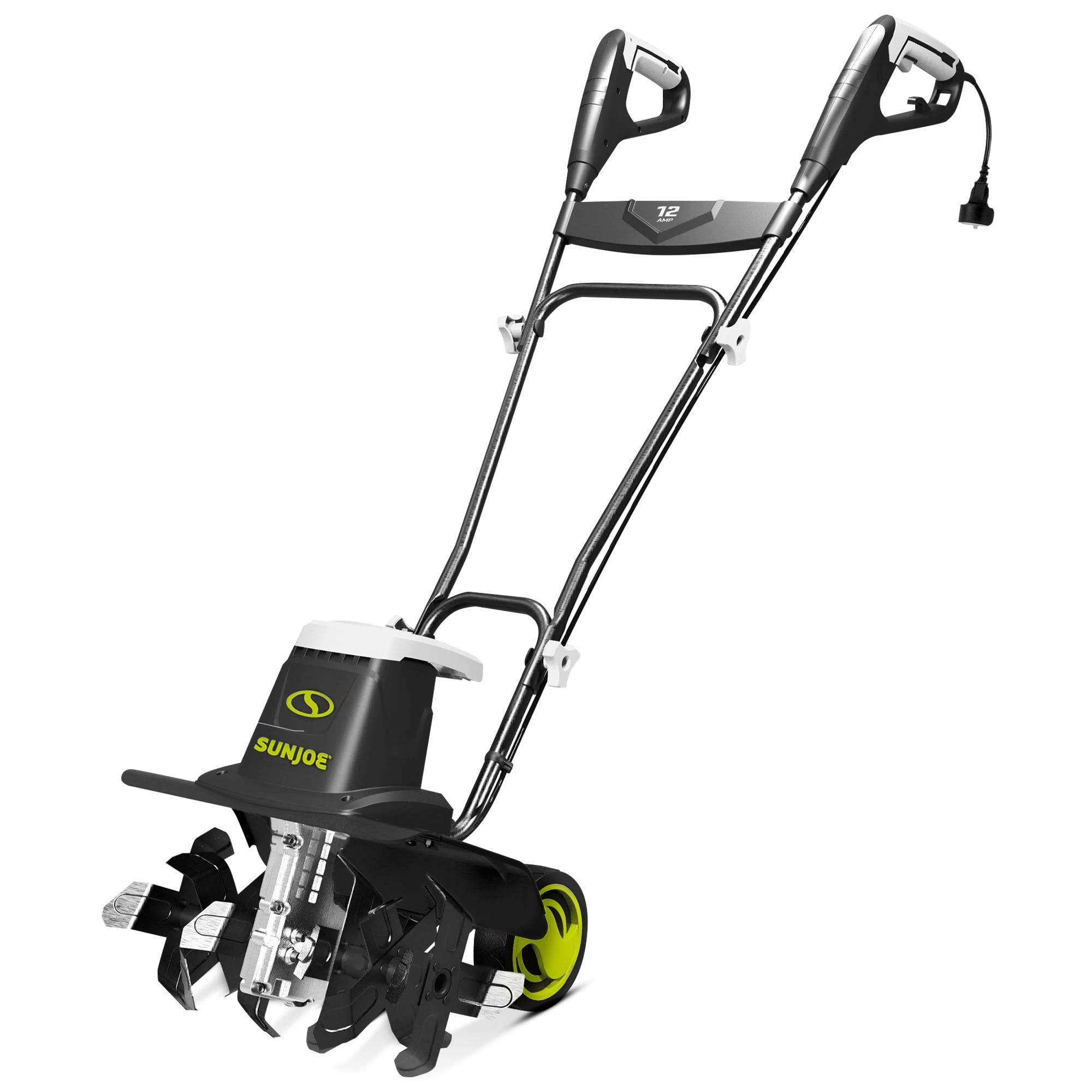 Sun Joe Operated Corded Electric 16-inch Garden Tiller + Cultivator, 12 ...