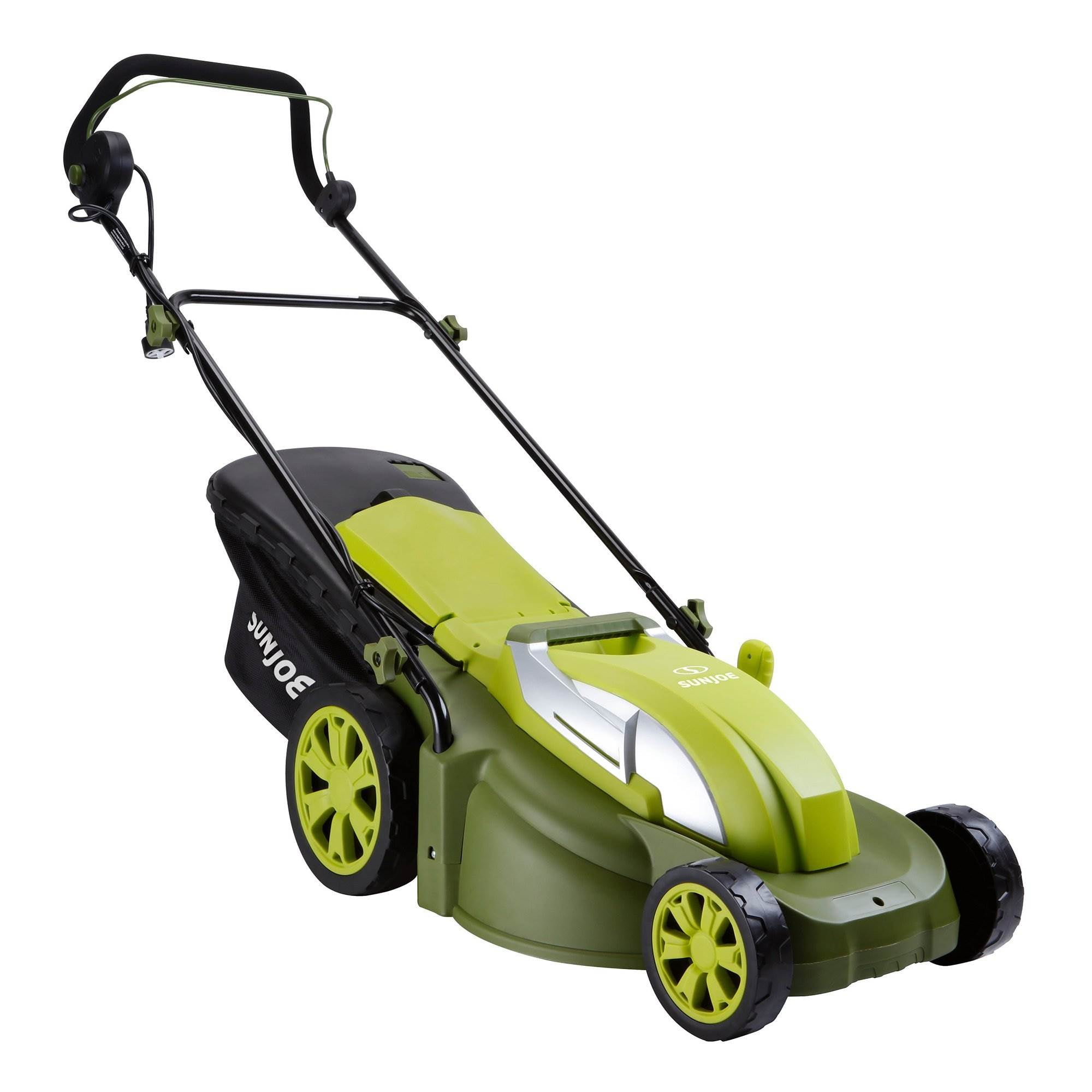 Sun Joe 17-inch Push Corded Electric Lawn Mower + Mulcher, 13-Amp, 7 ...