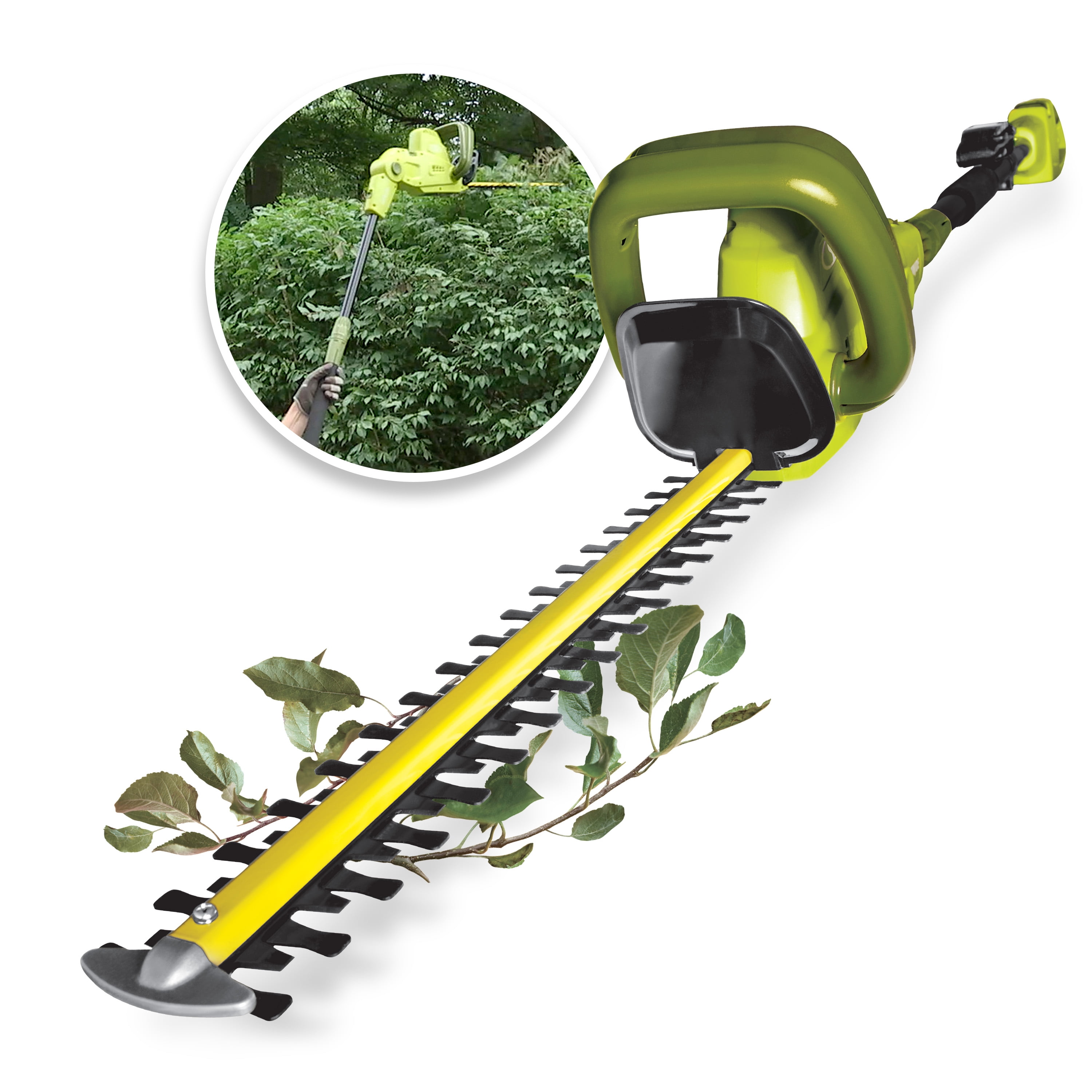 Sun Joe Electric 19" Telescoping Convertible Pole Hedge Trimmer, 4.5 ...