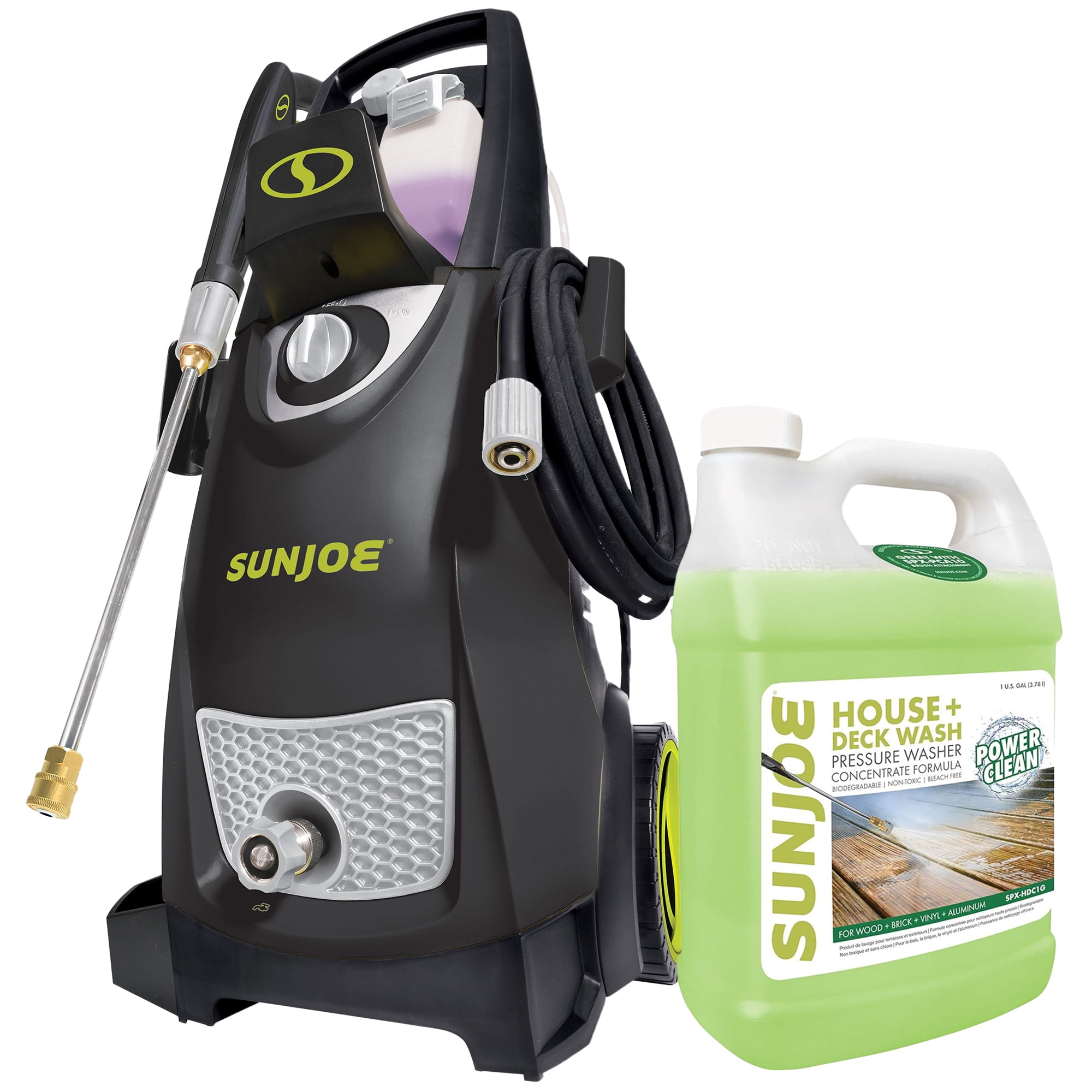Sun Joe Electric Pressure Washer with All-Purpose Washer Concentrated ...