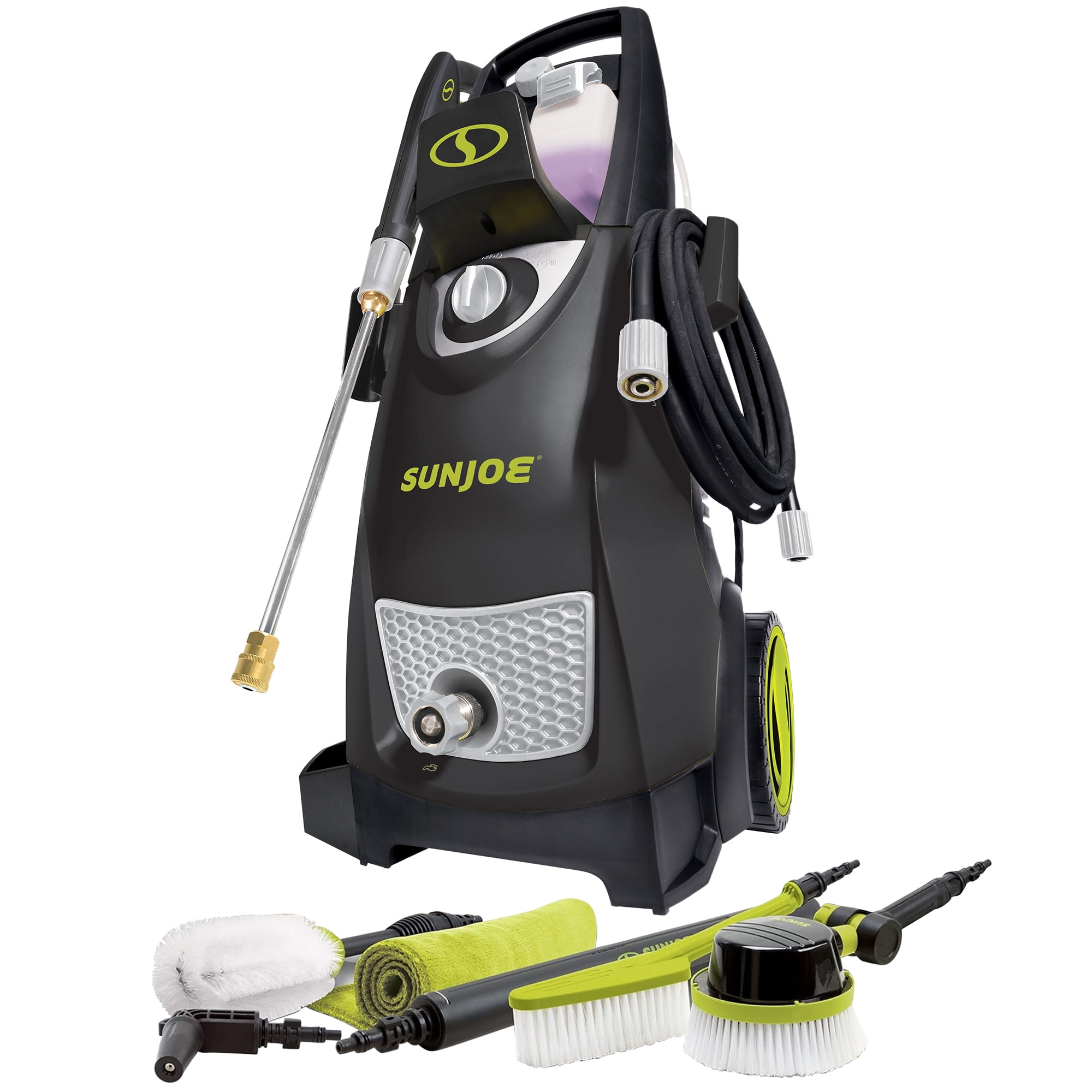 Sun Joe Electric Pressure Washer with Wheels & Auto Cleaning System ...