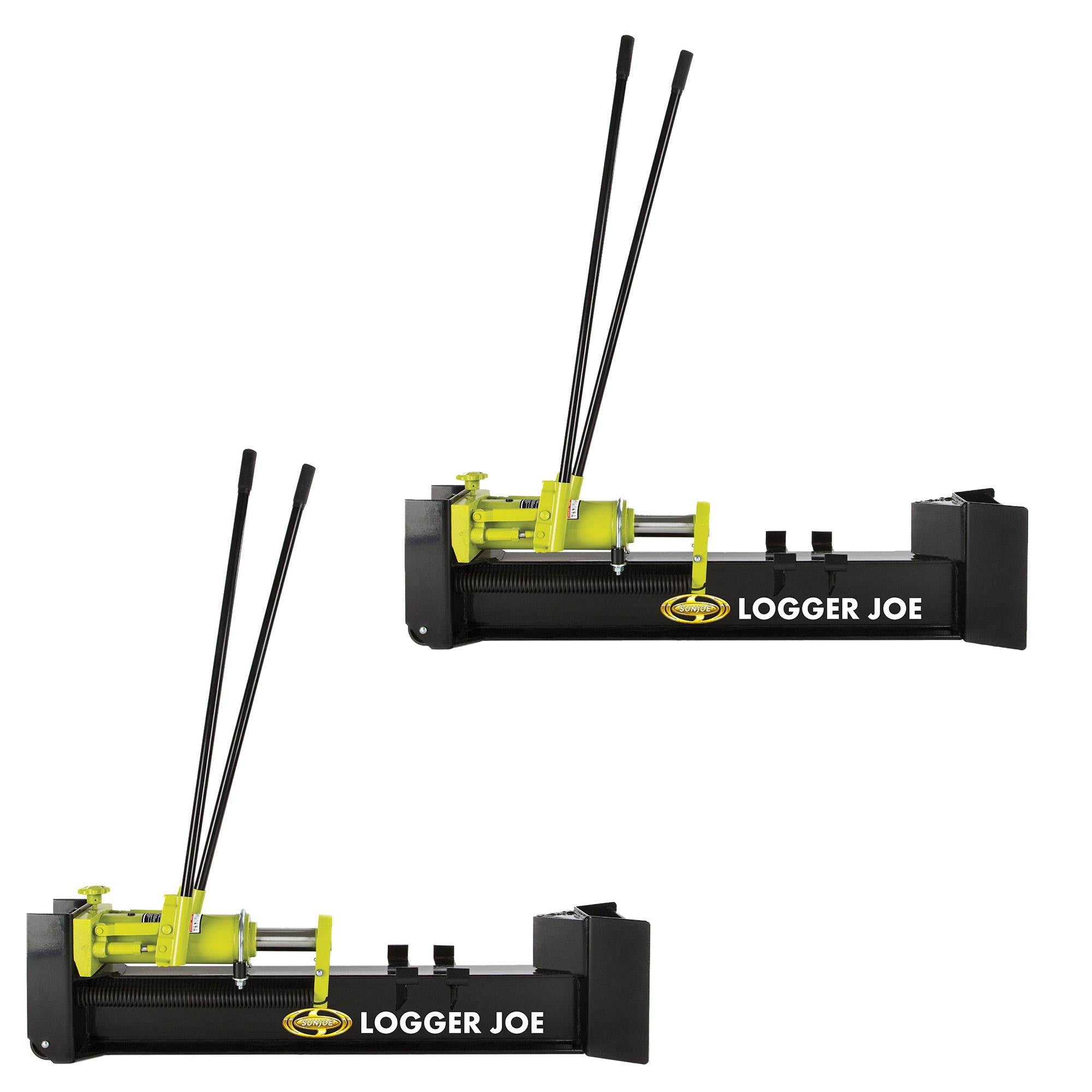 Sun Joe Logger Joe 10-Ton Hydraulic Manual Steel Portable Log Splitter ...