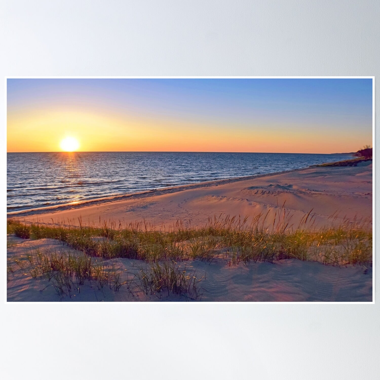 Sun-Kissed Sand Dunes Poster Wall Art, Modern Wall Decor, 8x12 UNFRAMED ...