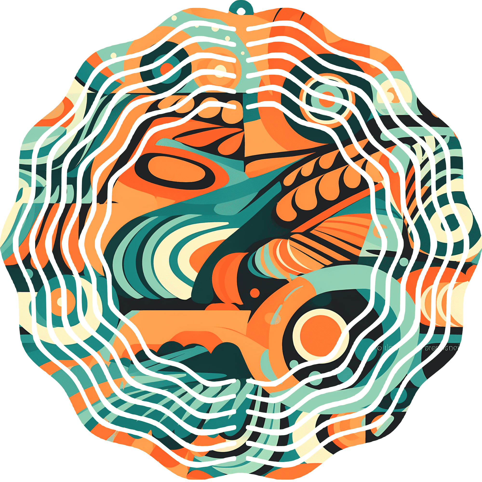 Versatility Sun-Kissed Swirl Multicolor Metal Wind Spinner - Walmart.com