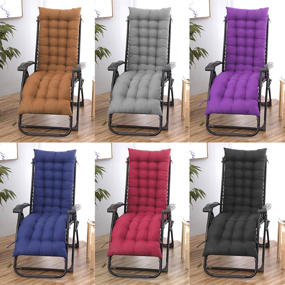 Sun Lounge Chair Pads Cushions Non-Slip Chaise Patio Chair Cushion ...