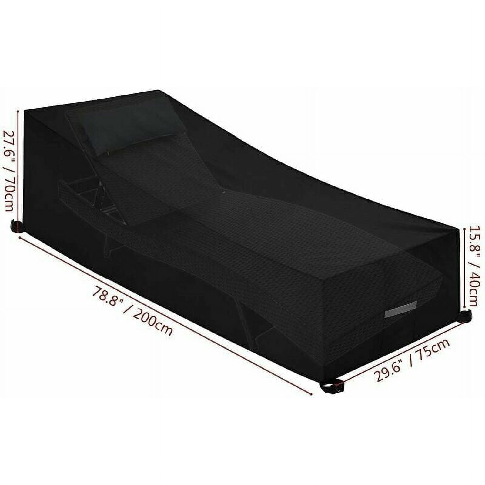 Neyseki Sun Lounger Protective Cover with Ventilation Grilles, Waterproof, Windproof, Anti-UV ...