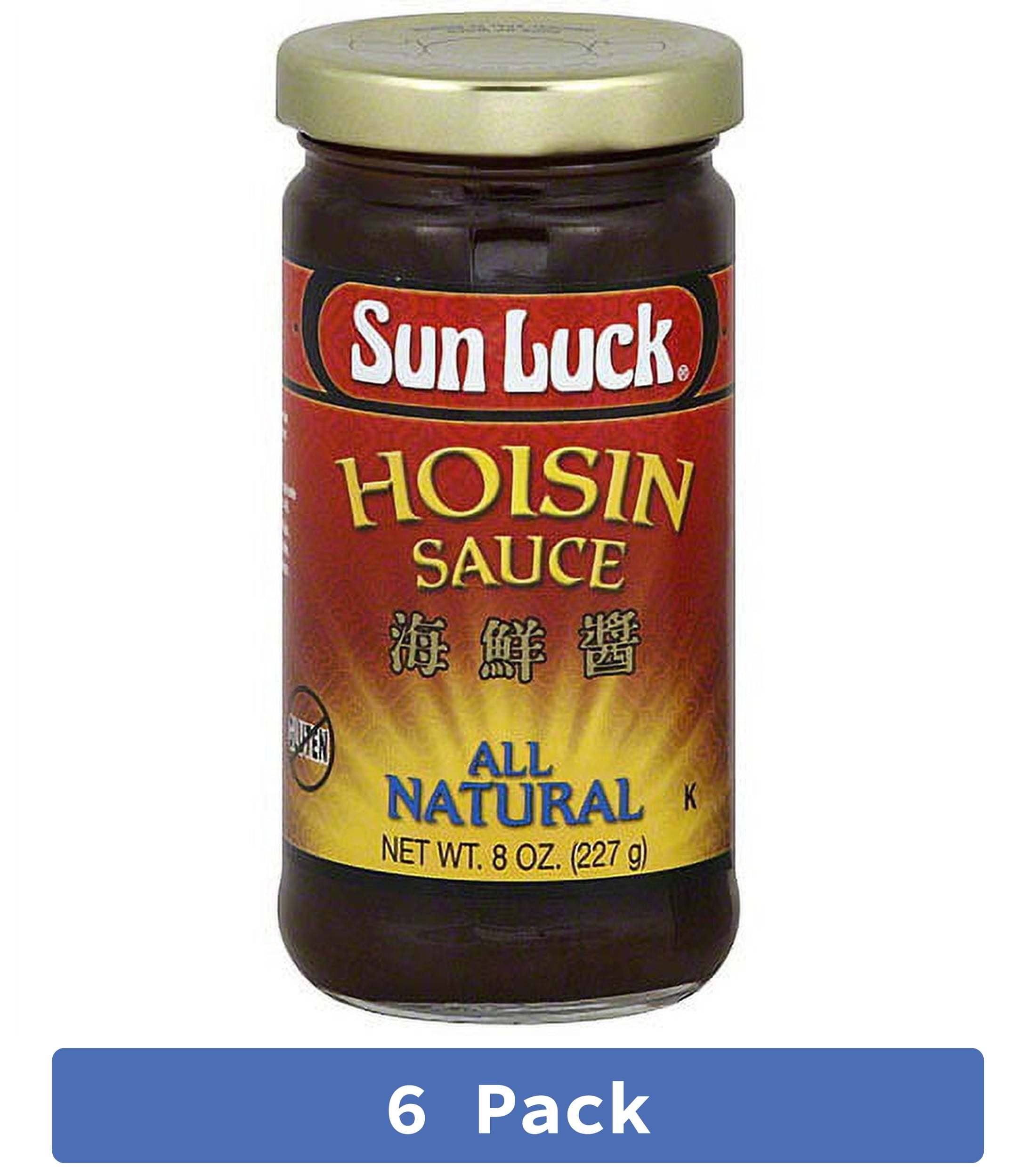 Sun Luck All Natural Hoisin Sauce, 8 oz (Pack of 6) - Walmart.com