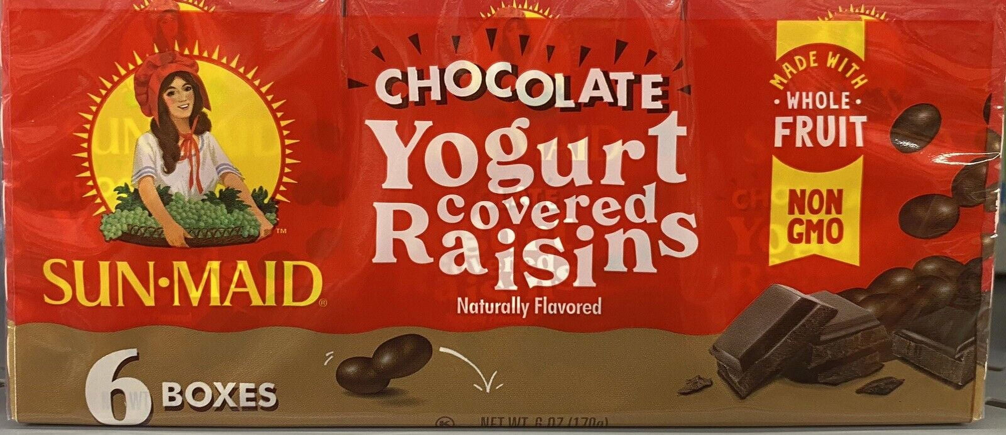 Sun-Maid CHOCOLATE YOGURT Covered California Raisins Sun Dried NON GMO ...