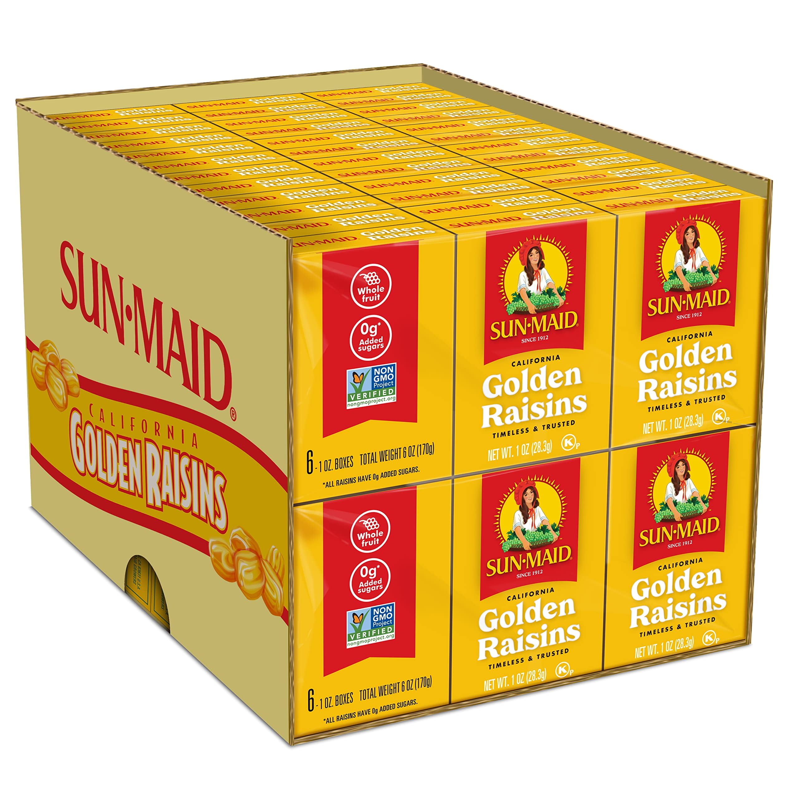 Sun-Maid | California Golden Raisin Snacks | 1 Ounce Snack-Size For ...