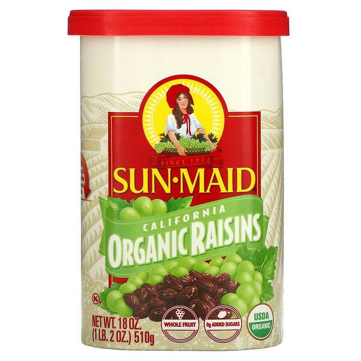 Sun-Maid, California Organic Raisins, 18 oz Pack of 2 - Walmart.com