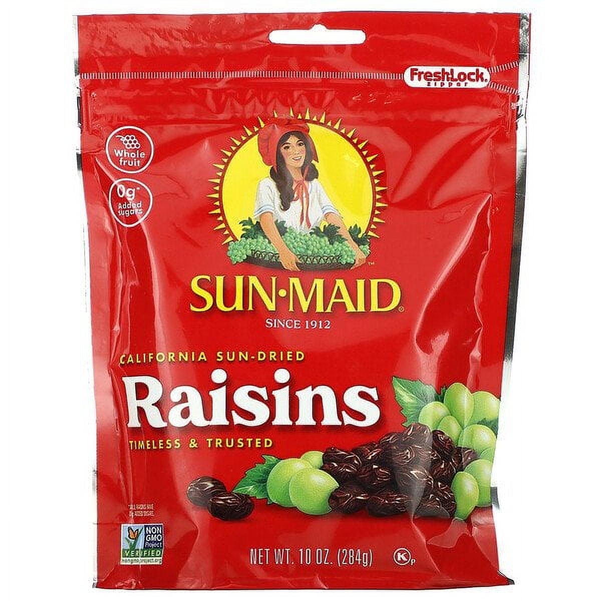 Sun-Maid, California Sun-Dried Raisins, 10 oz Pack of 3 - Walmart.com