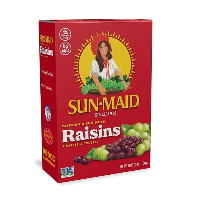 Sun-Maid California Sun-Dried Raisins - 12 oz Sharing-Size Box - Dried ...