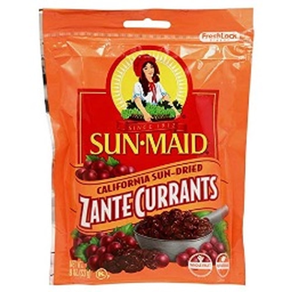 Sun-Maid Zante Currants 8 oz Pack of 6, Dried Whole Fruit for Baking ...