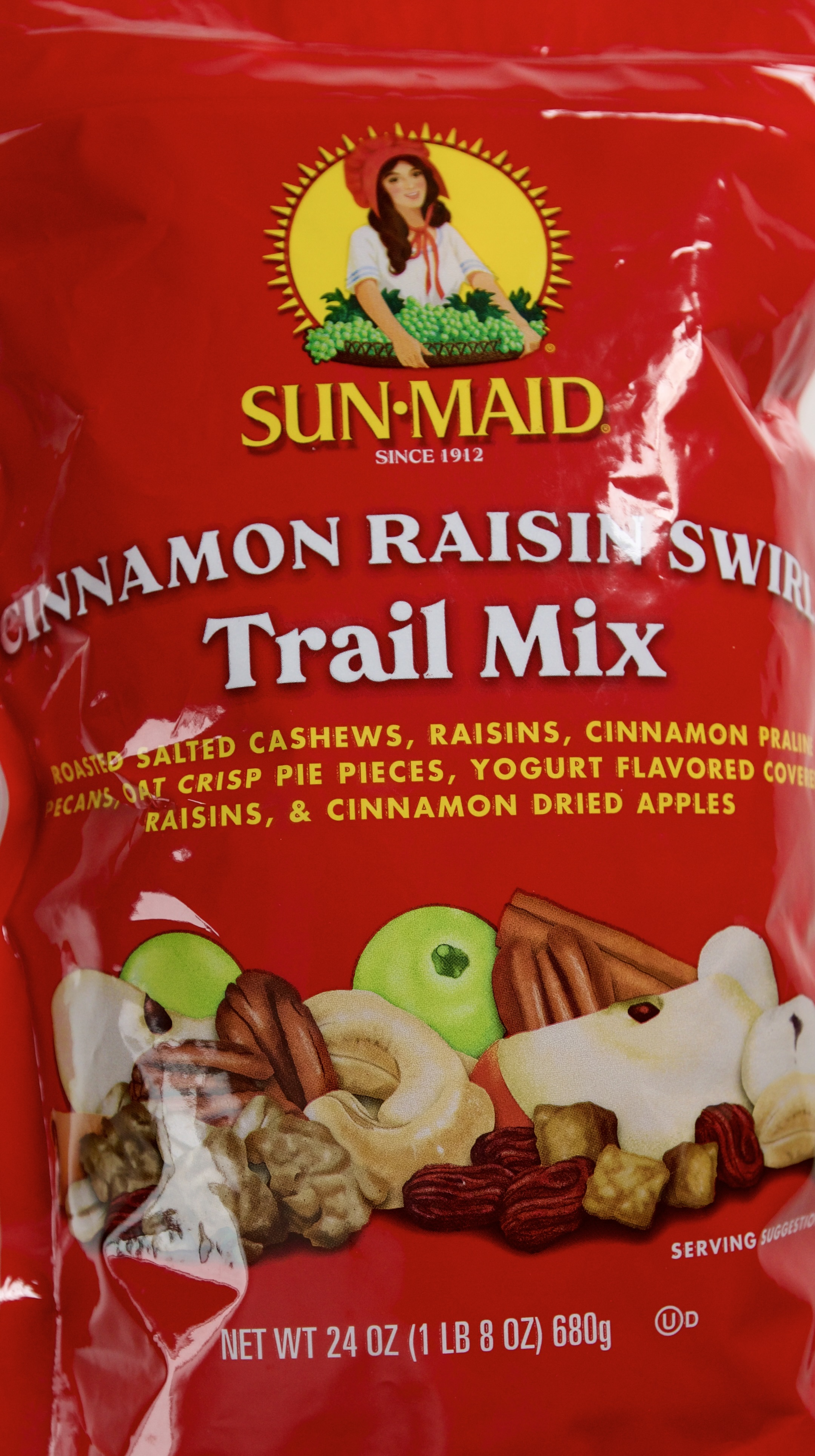 Sun-Maid Cinnamon Raisin Swirl Trail Mix Cashews Praline Pecans, 24 ...