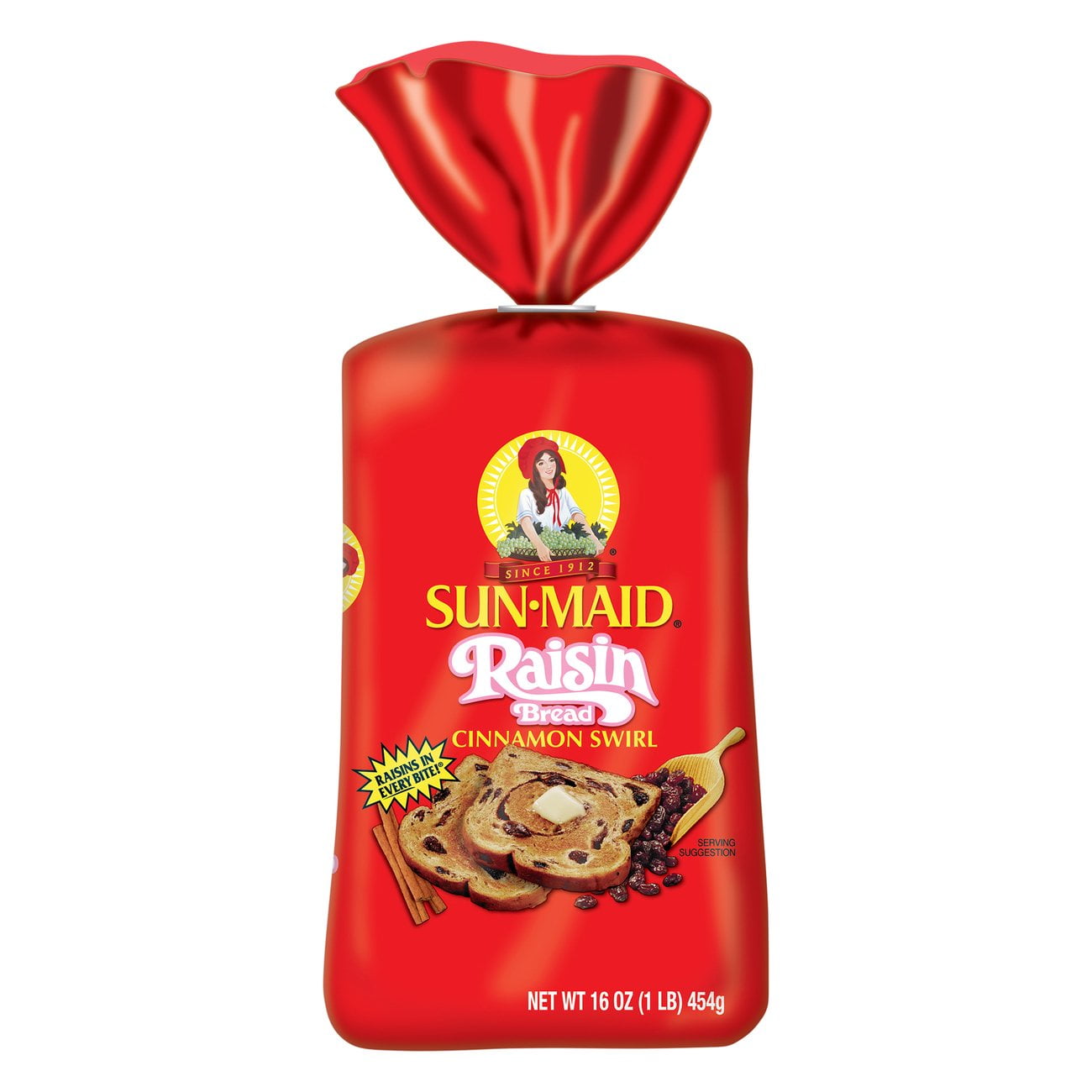Sun-Maid Cinnamon Swirl Raisin Sliced Bread - 16 oz (Packaging Varies ...