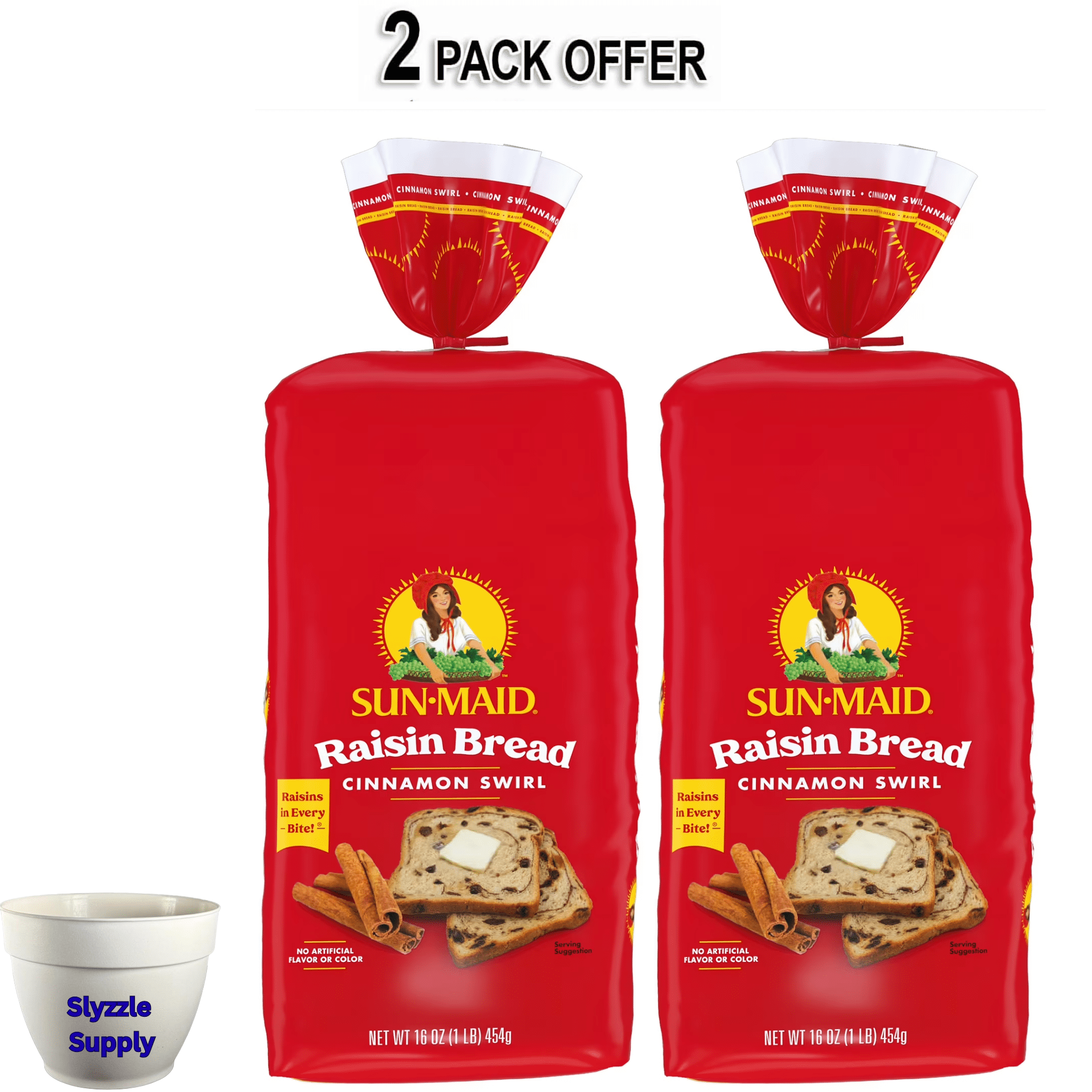 Sun-Maid Raisin Cinnamon Swirl Breakfast Bread, 16 oz - Walmart.com