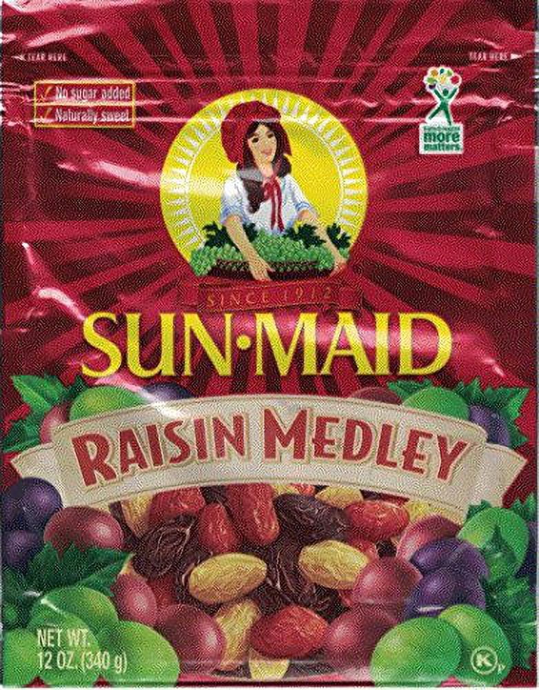 Sun Maid Raisin Medley 12 Ounce Pouch (Pack of 3) - Walmart.com