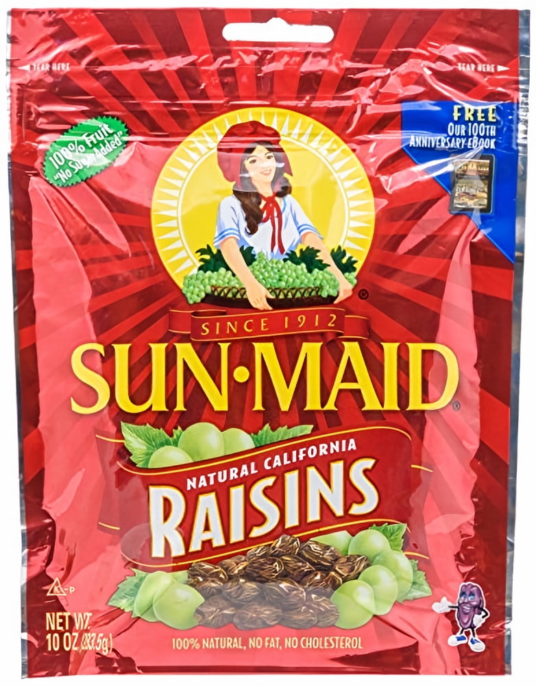 Sun-Maid Raisins 10 oz (Pack of 5) - Walmart.com
