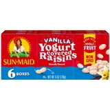 Sun-Maid, Vanilla Yogurt Covered Raisins, 6-Pack/1oz Cartons - Walmart.com