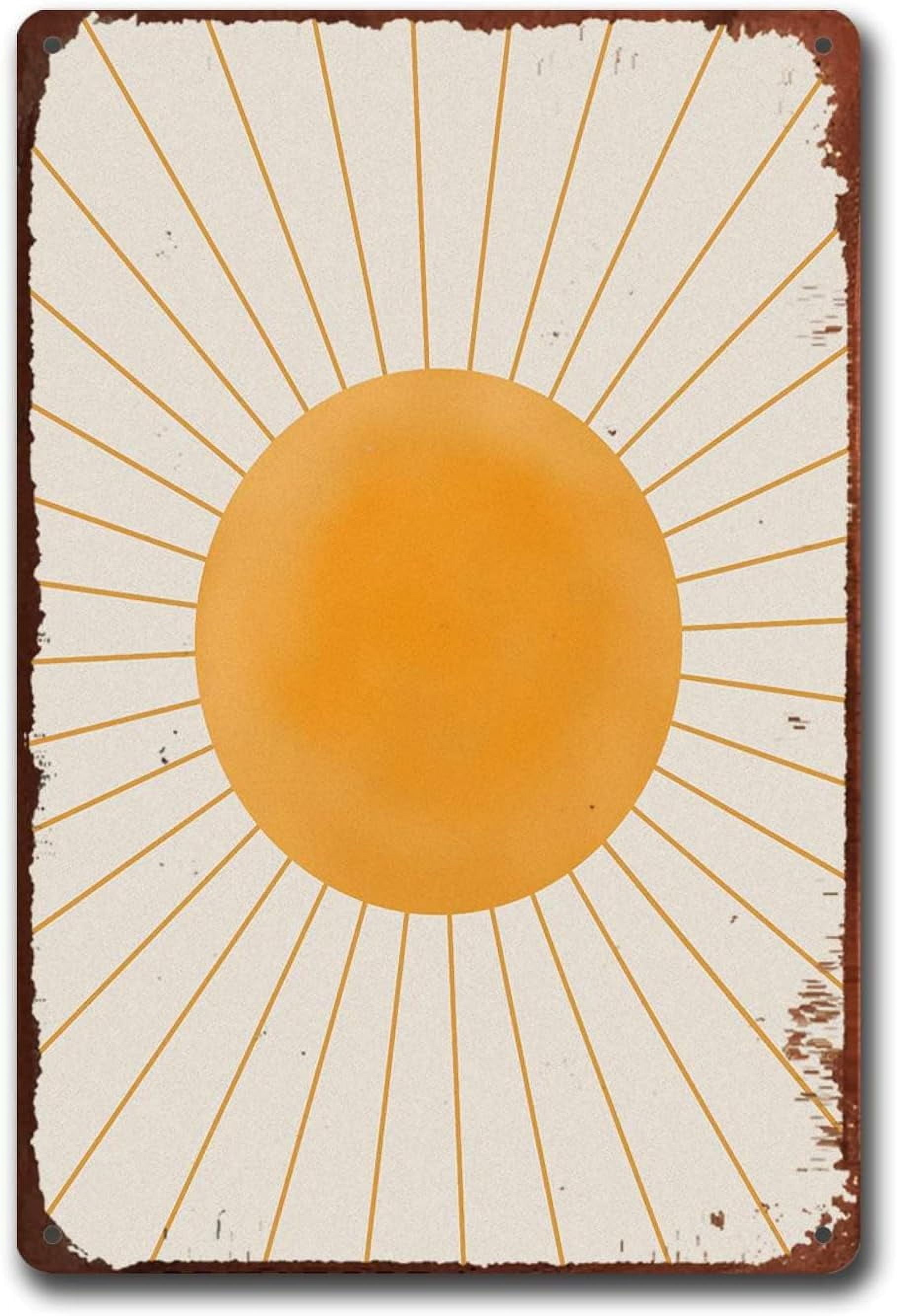 Sun Metal Tin Signs-Metal Tin Signs Exquisite Wall Art Decor ...