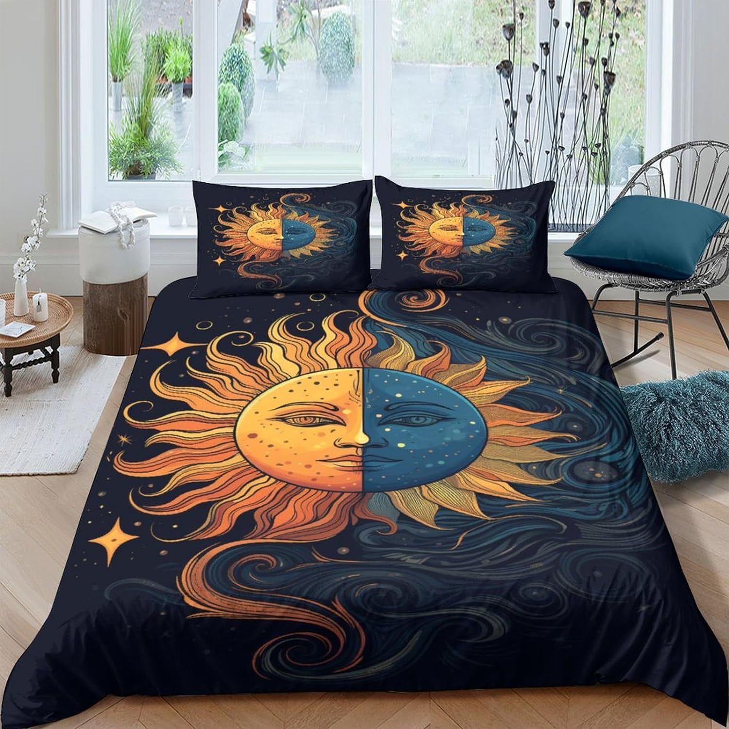 Sun Moon 3D Printed Quilt Cover Bedding Set Comforter Covers Duvet ...