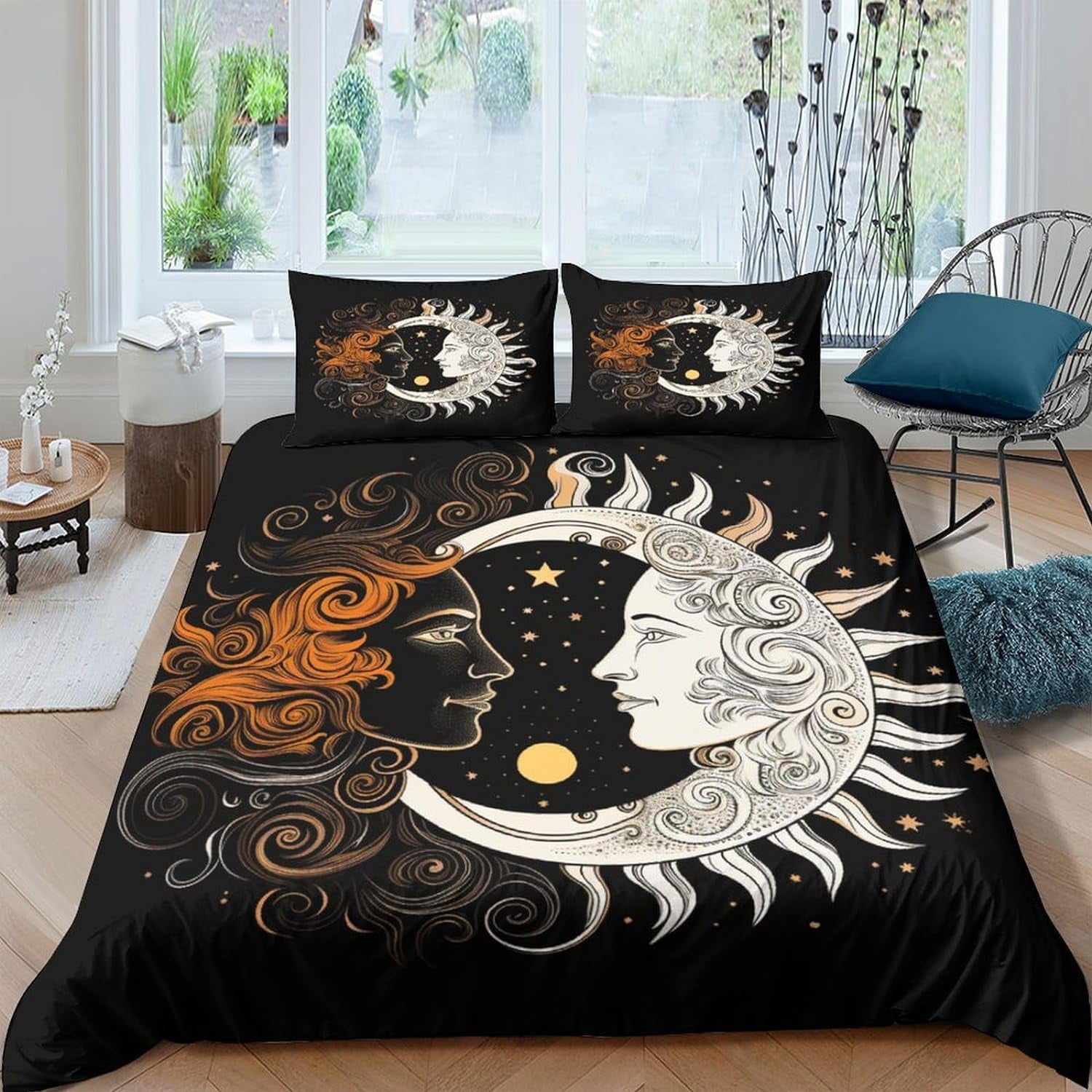Sun Moon Bedding Set 3D Printed Comforter Covers Duvet Cover Quilt ...