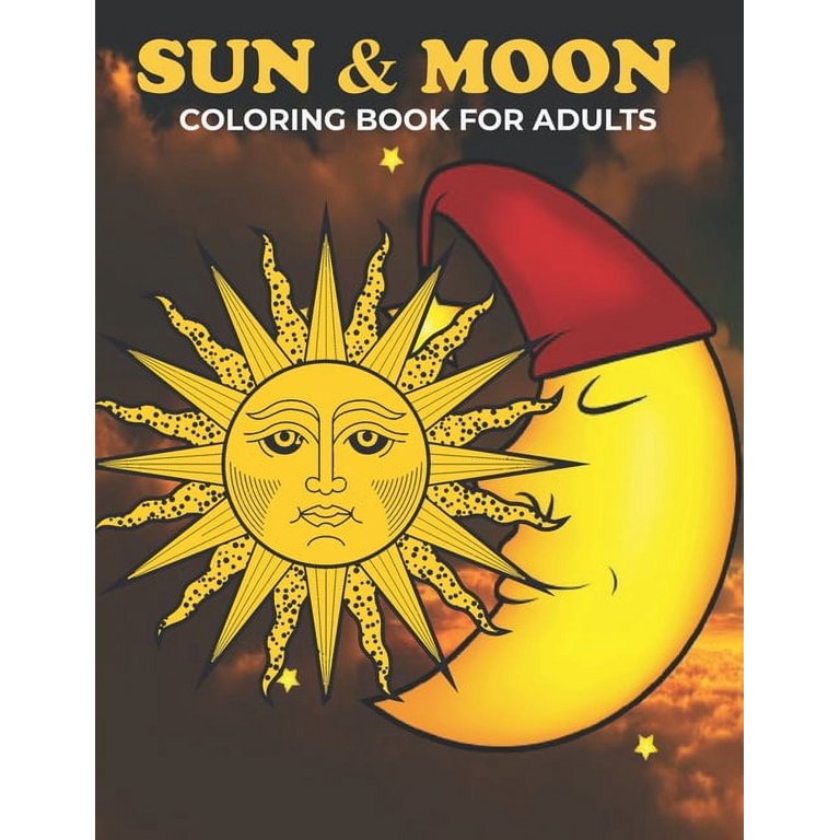 sun and moon coloring book