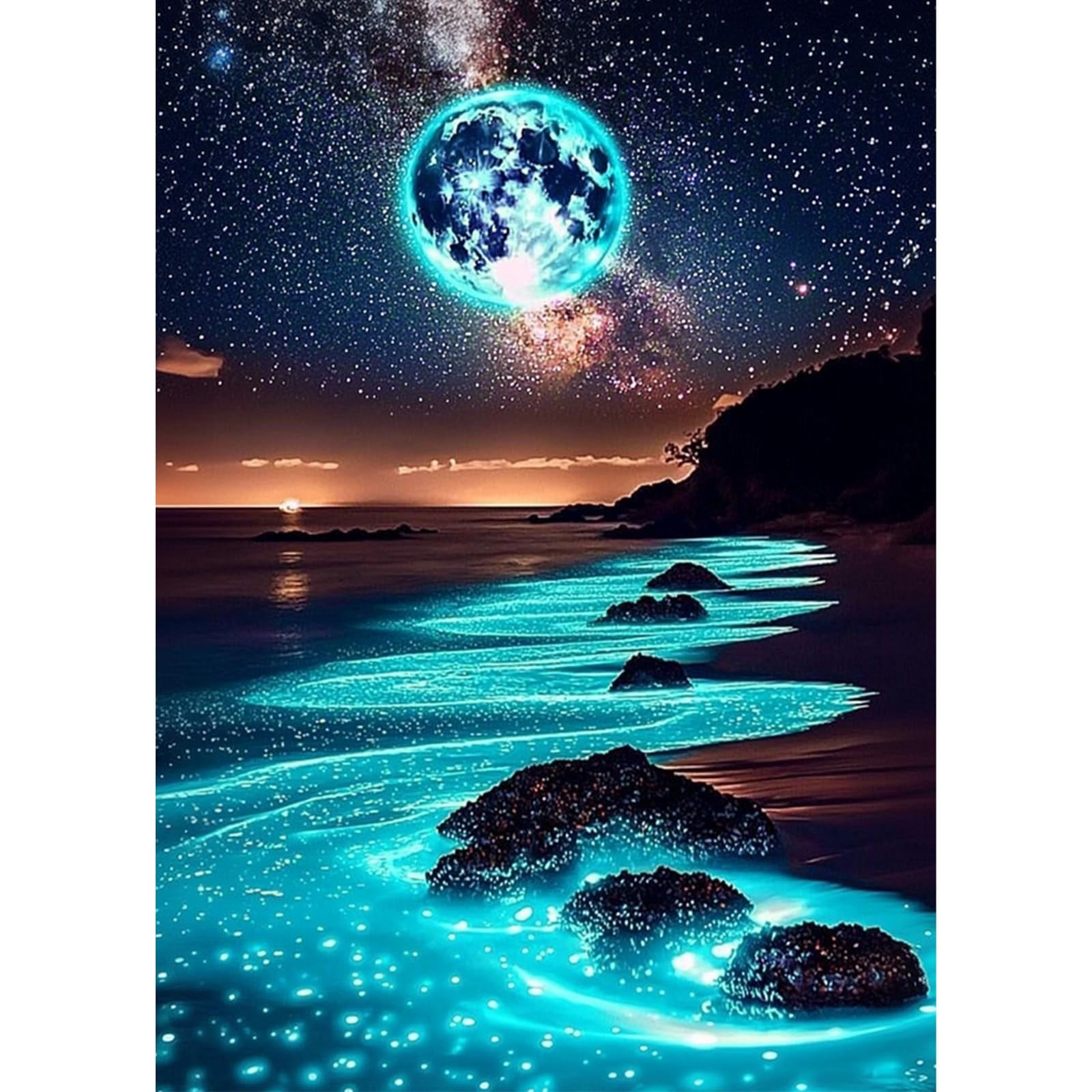 Sun and Moon Diamond Art Kits for Adults, Sunflower DIY Full Drill ...