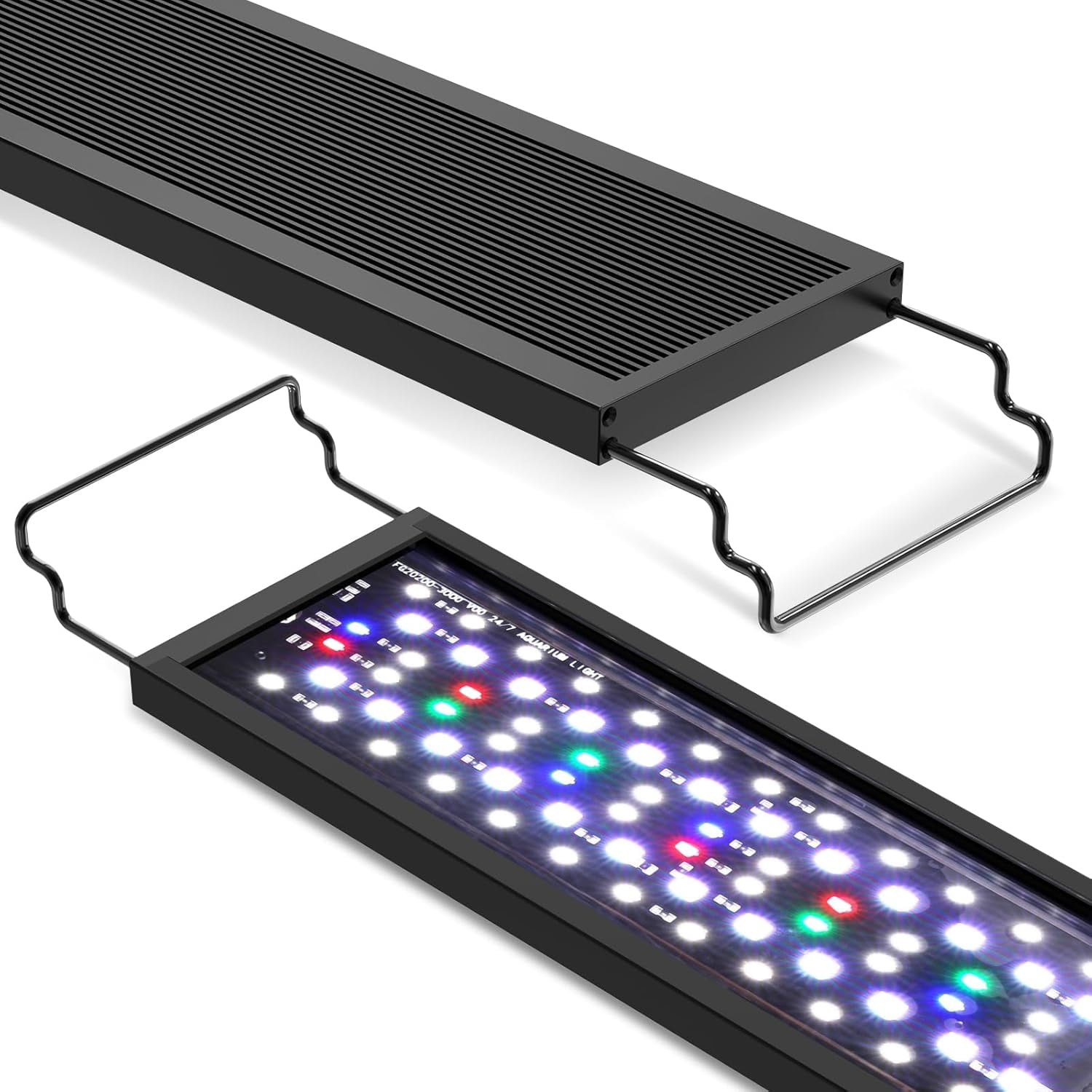 Sun Moon LED Aquarium Light, Full Spectrum Fish Tank Light Day-Night ...