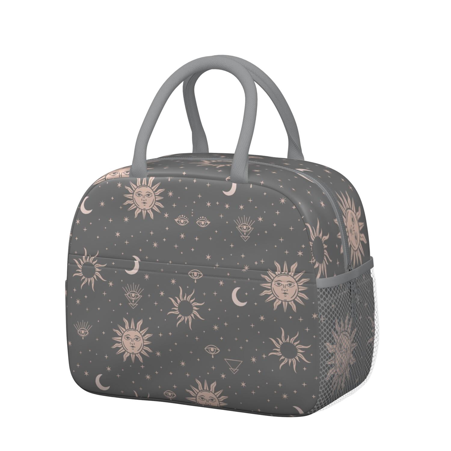 Sun and Moon Lunch Bag for Women, Gothic Celestial Astrology Pattern ...