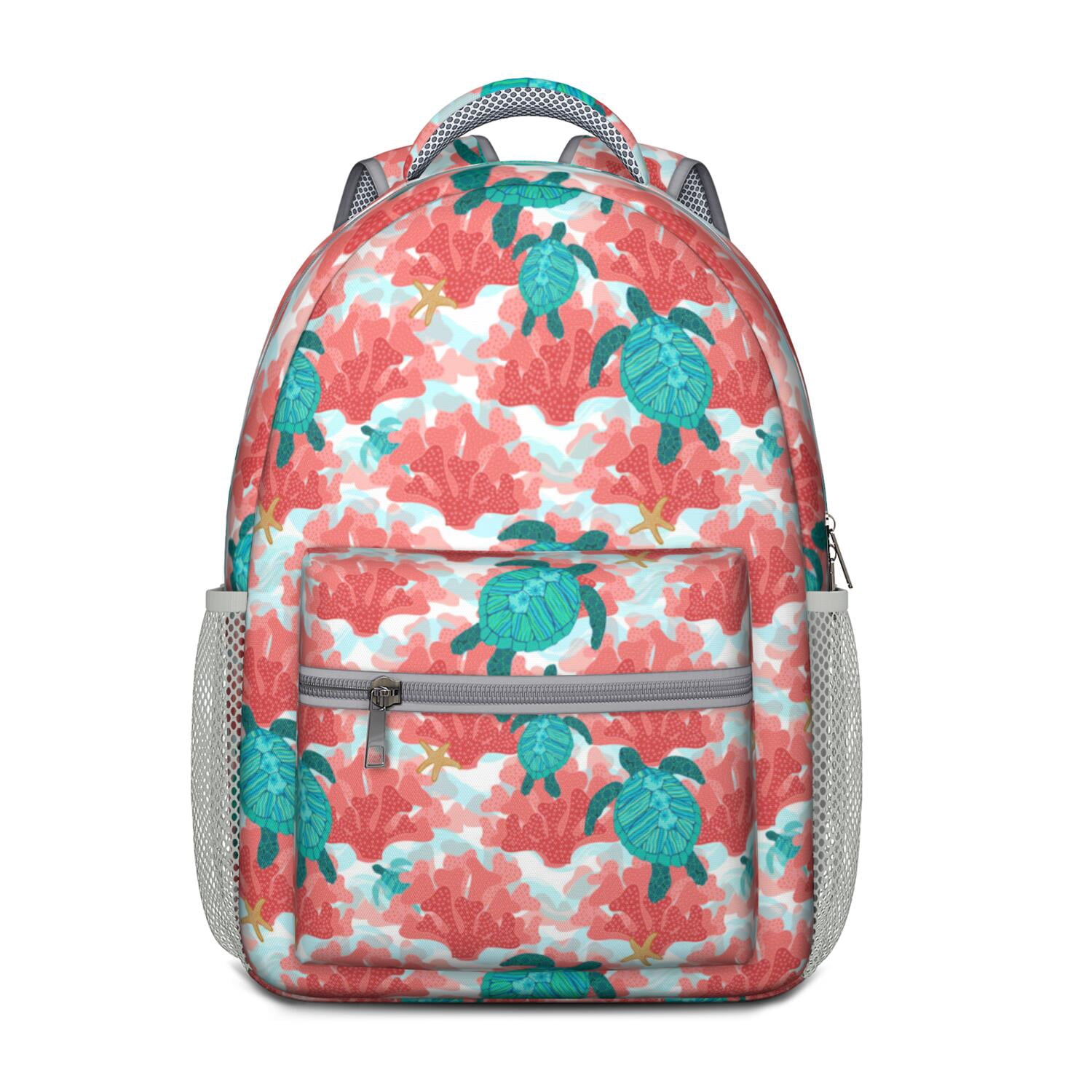Sun & Moon Ocean Themed School Bag - Stylish Lightweight Backpack for ...