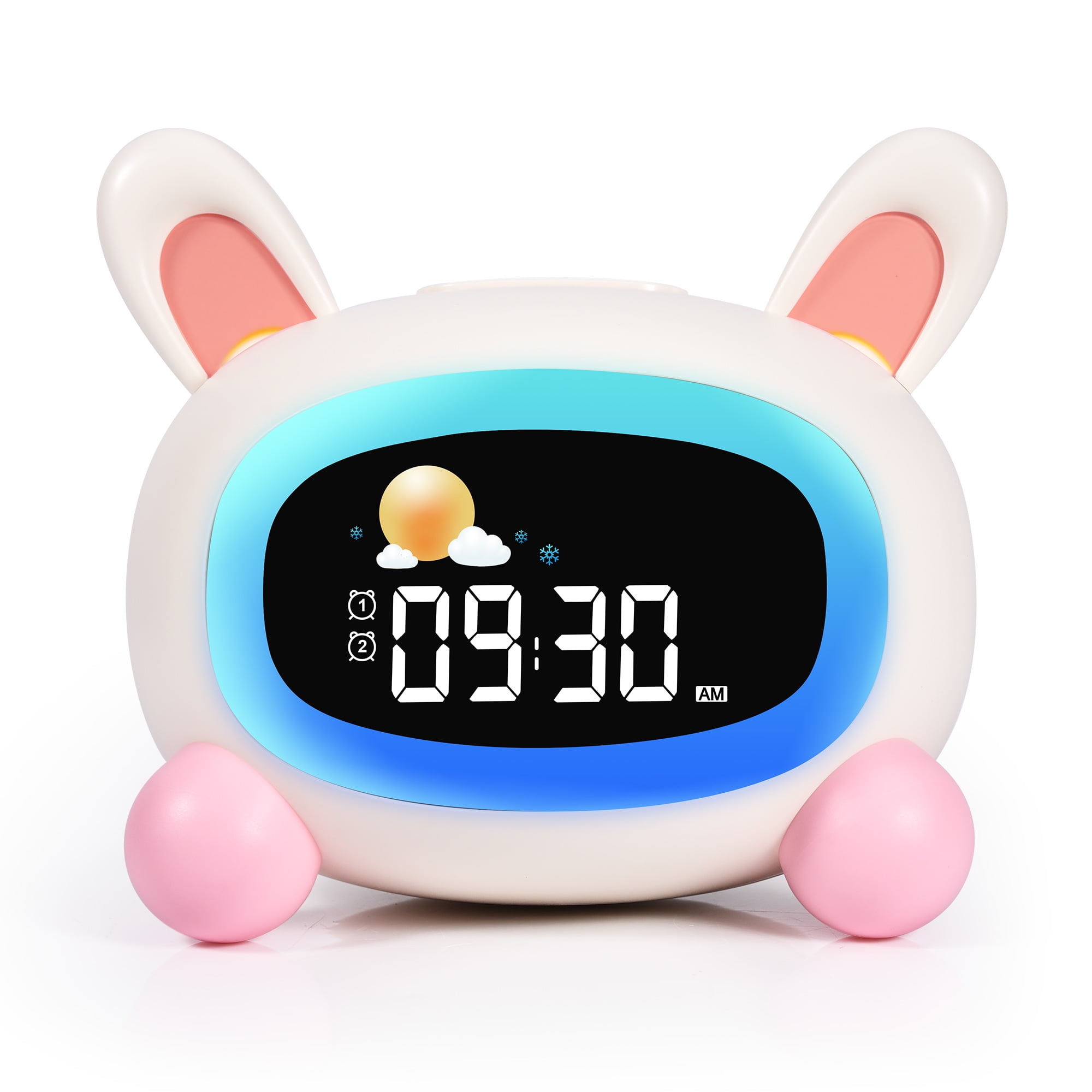 Sun & Moon Rise Children's Sleep Trainer Clock,Digital Alarm Clock w ...