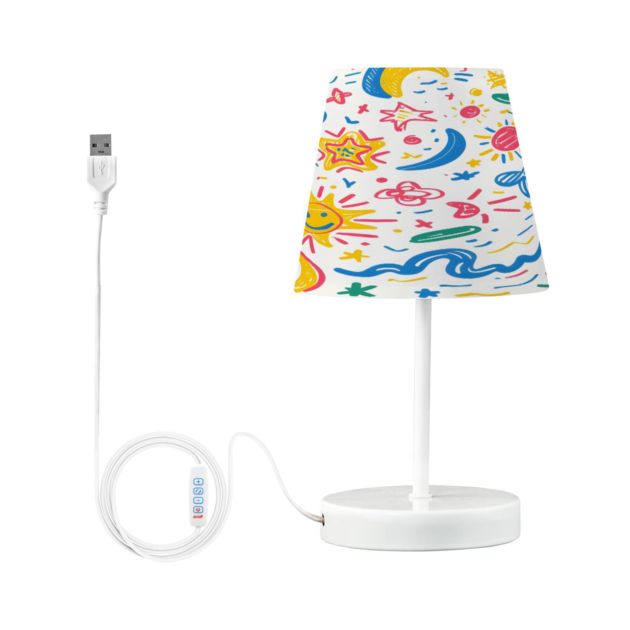 Sun Moon Star Line Desk Lamp LED Table Nightstand Lamps with 3 Color ...
