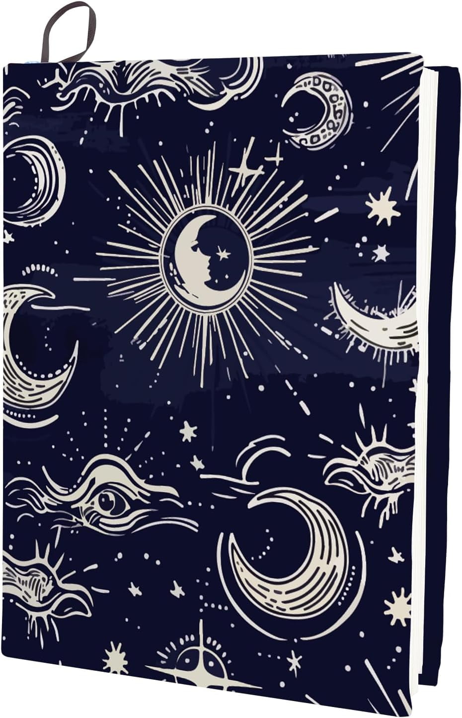 Sun Moon Stretchable Book Cover Star Washable Reusable Large Nylon Book ...