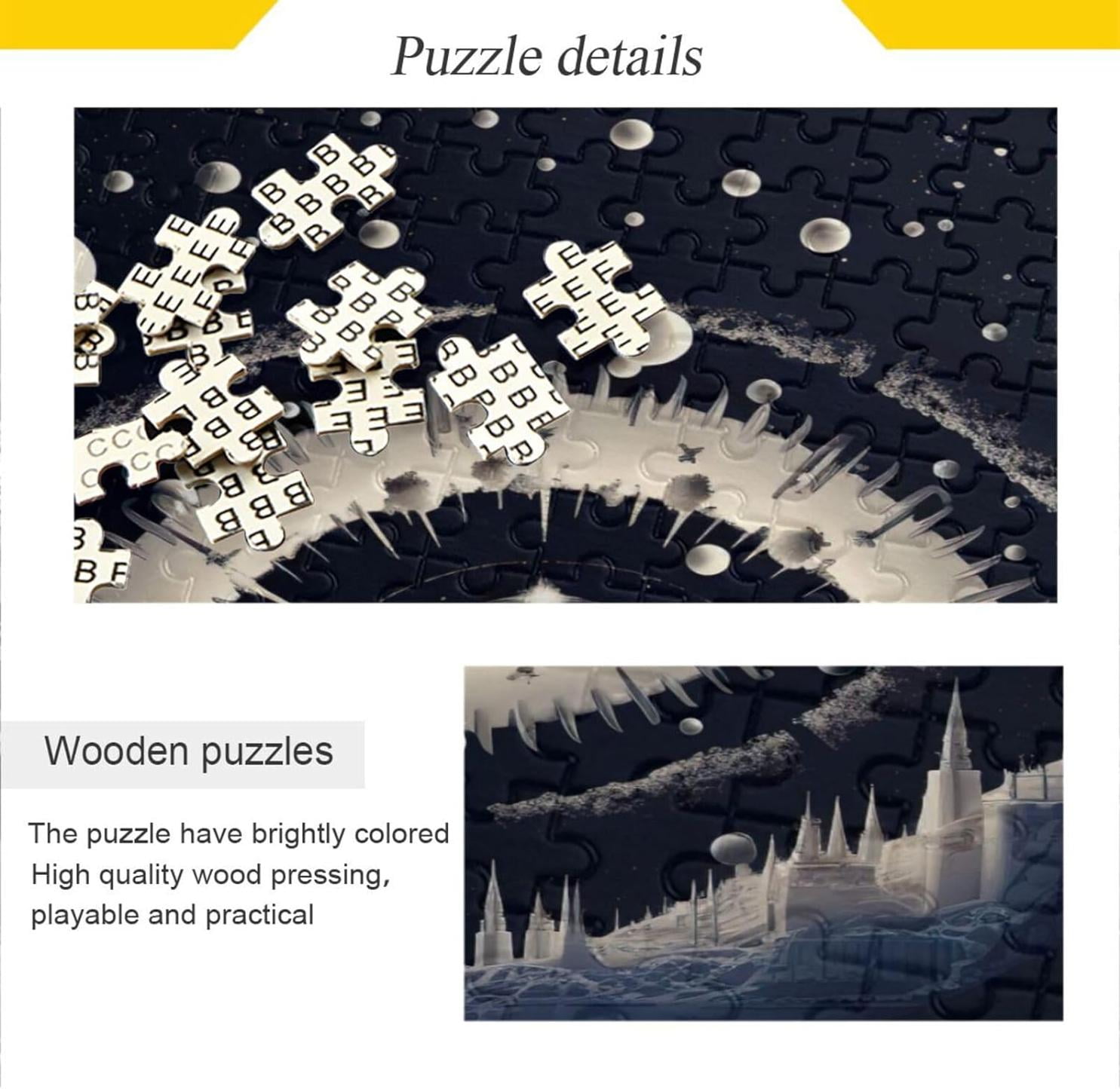 Sun and Moon Wooden Jigsaw Puzzles, Intellectual Entertainment ...