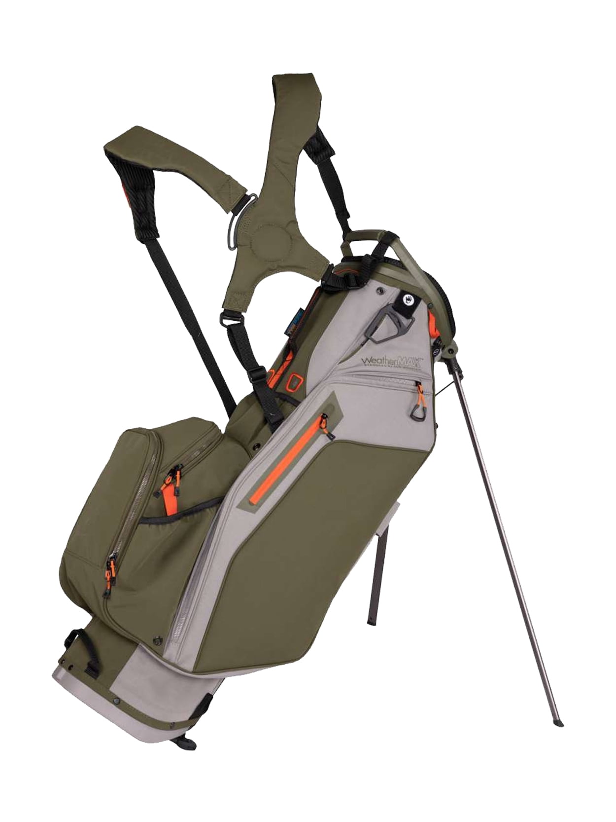Sun Mountain Golf Weathermax Stand Bag Gray/Moss/Inferno - Walmart.com