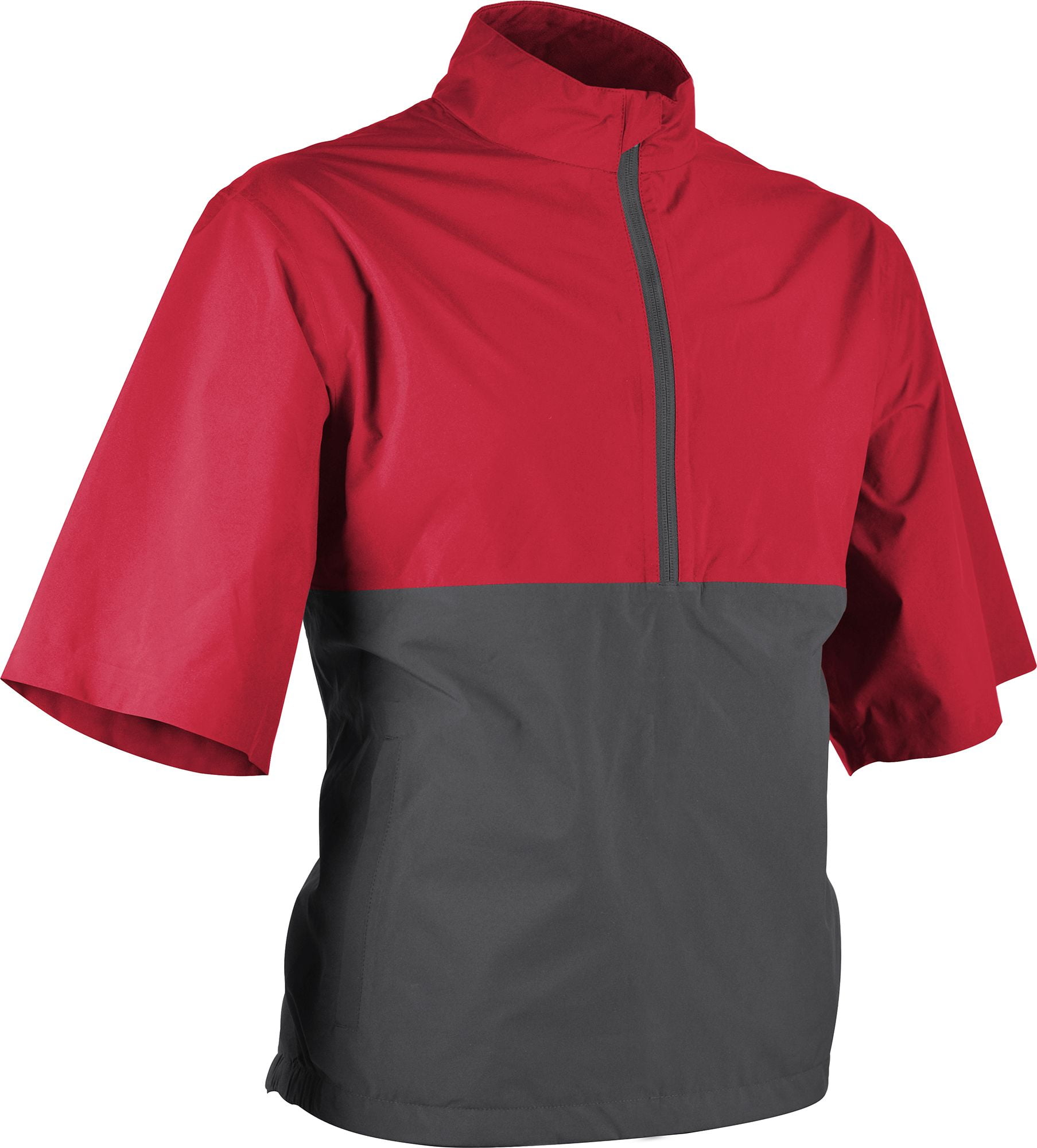 Sun Mountain Men's Monsoon Short Sleeve Waterproof Golf Pullover (Red ...