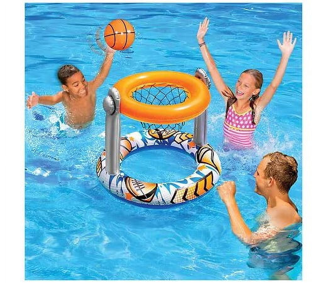 Sun 'N Fun 2 In 1 Inflatable PVC Basketball Football Pool Game ...