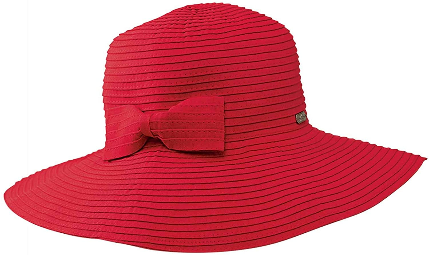 Sun 'N' Sand Classic Snap & Go Foldable Hat with Bow Trim (One Size ...