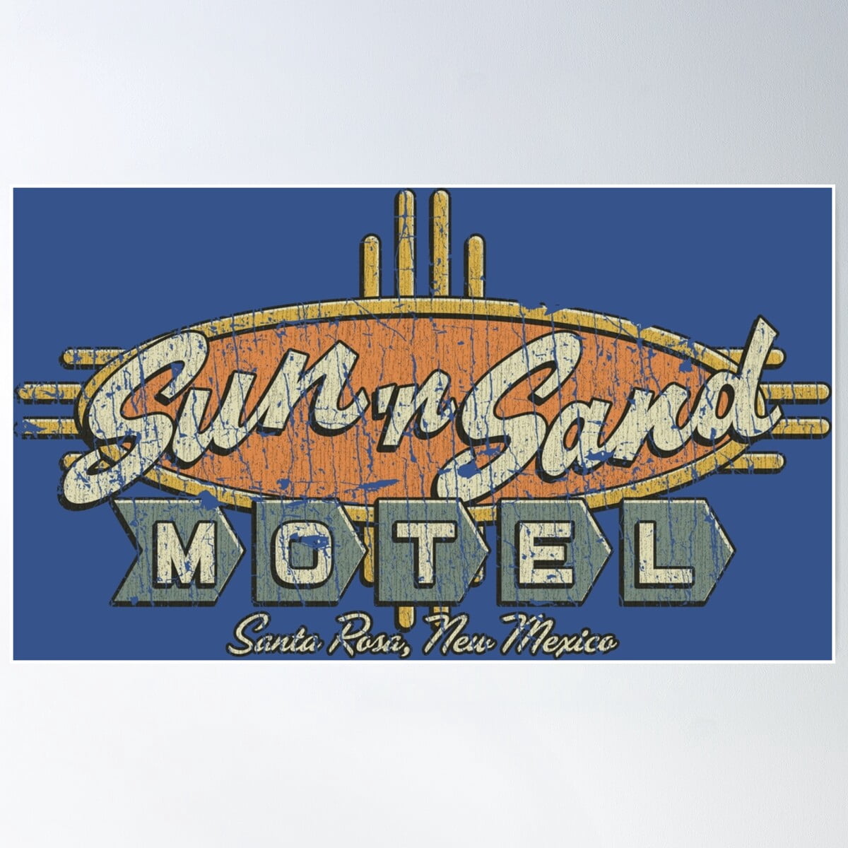 Sun ‘N Sand Motel 1952 Poster Wall Art, Modern Wall Decor For Living ...