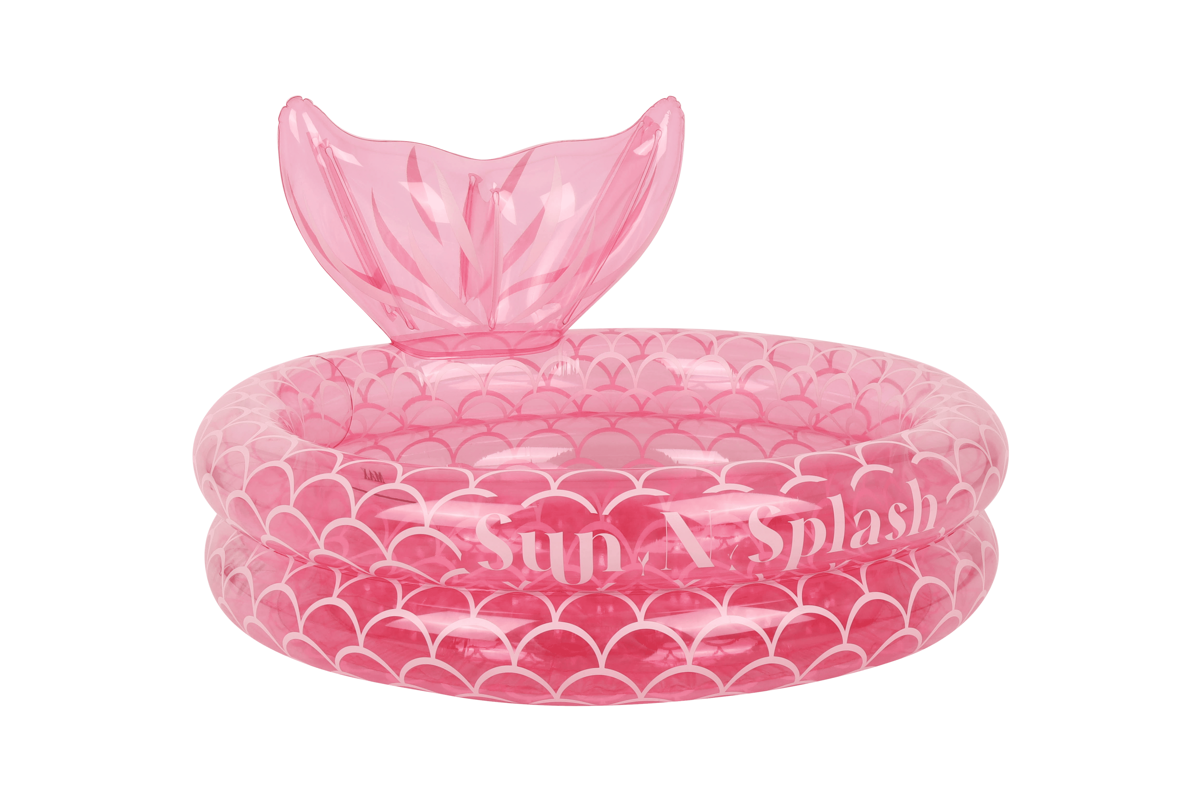 Sun N Splash Pink Mermaid Inflatable Kiddie Pool for Kids Ages 3 ...