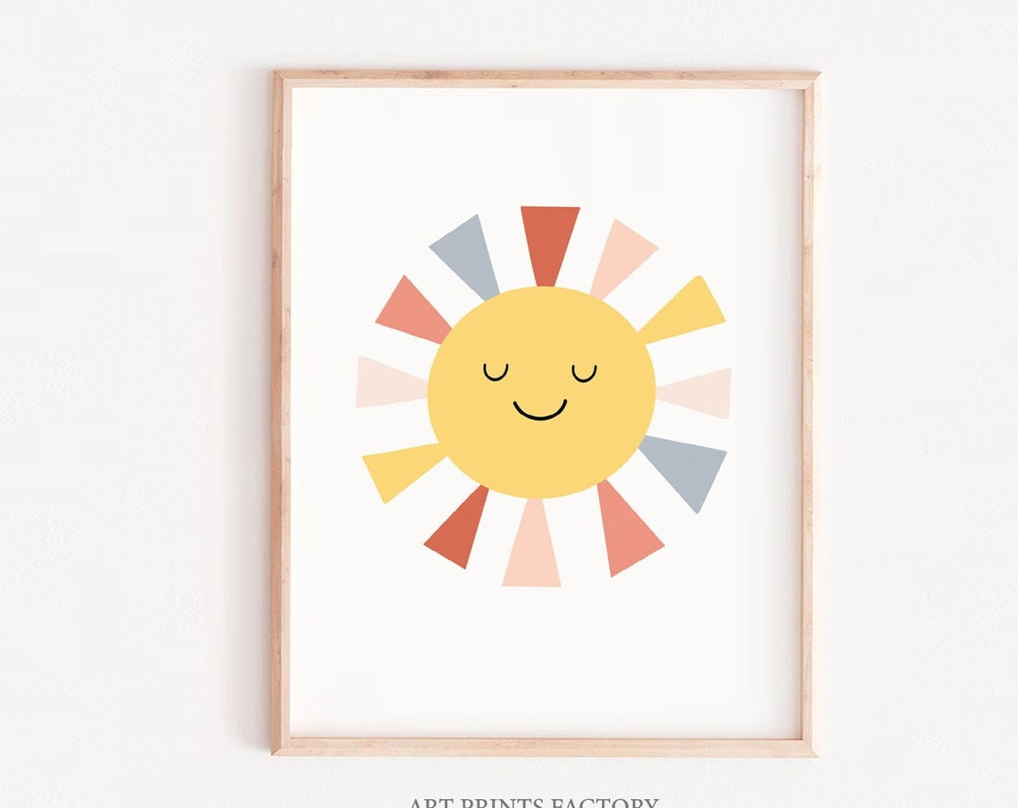 Sun Neutral Nursery, Sun Boho Nursery, Nursery Art, Baby Nursery Decor ...