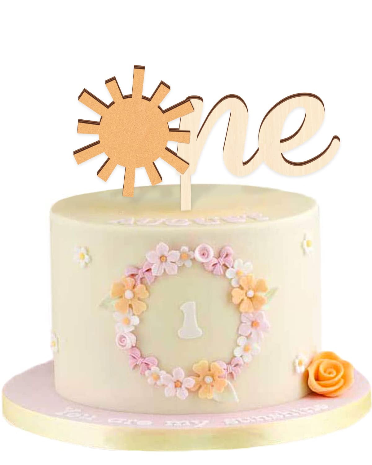 Sun One Cake Topper 1st Birthday Cake MDH1Decoration, x 7'' One Year ...