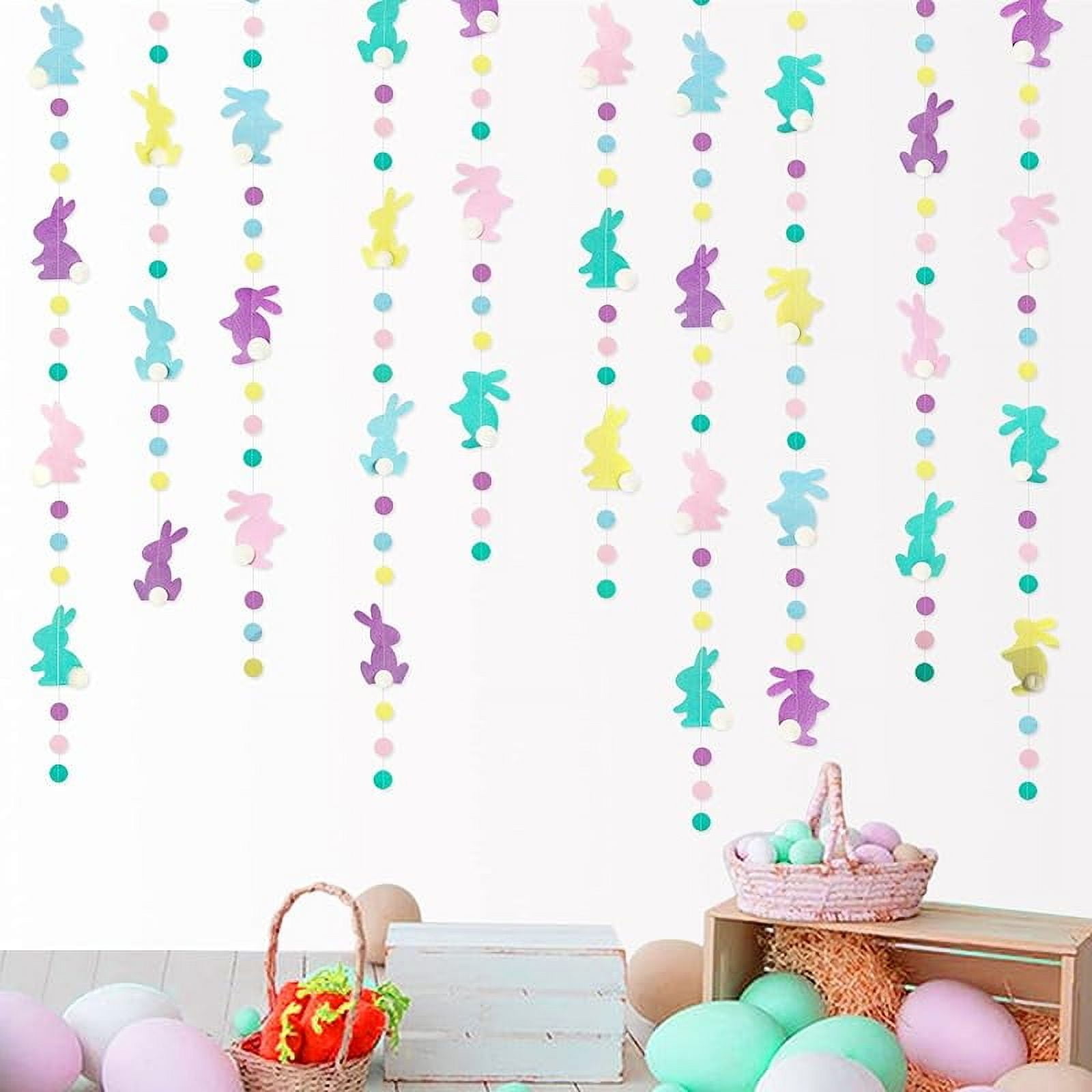 Sun Party Decorations Boho Sun Polka Dot Garland Streamer Ombre Orange ...