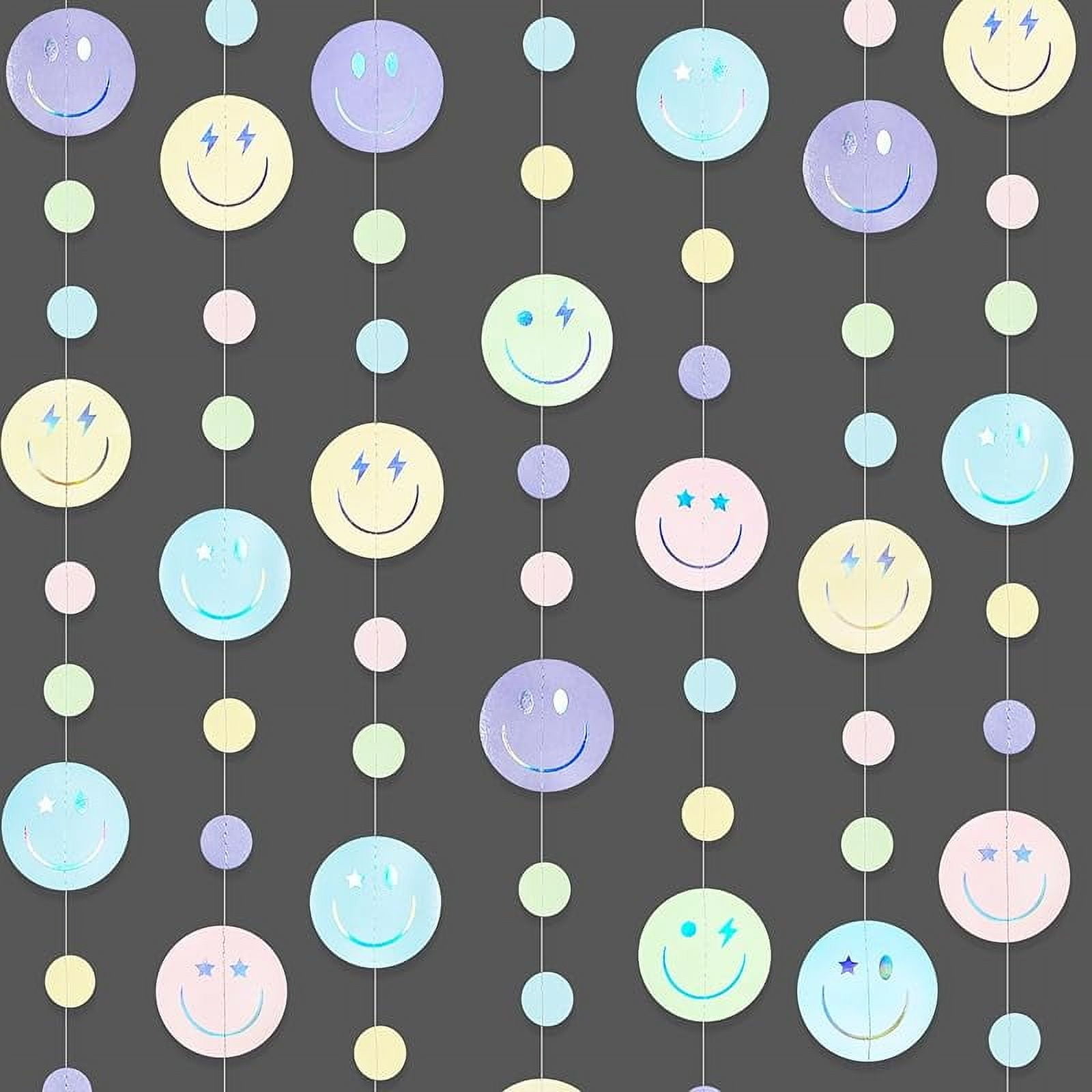 Sun Party Decorations Boho Sun Polka Dot Garland Streamer Ombre Orange ...